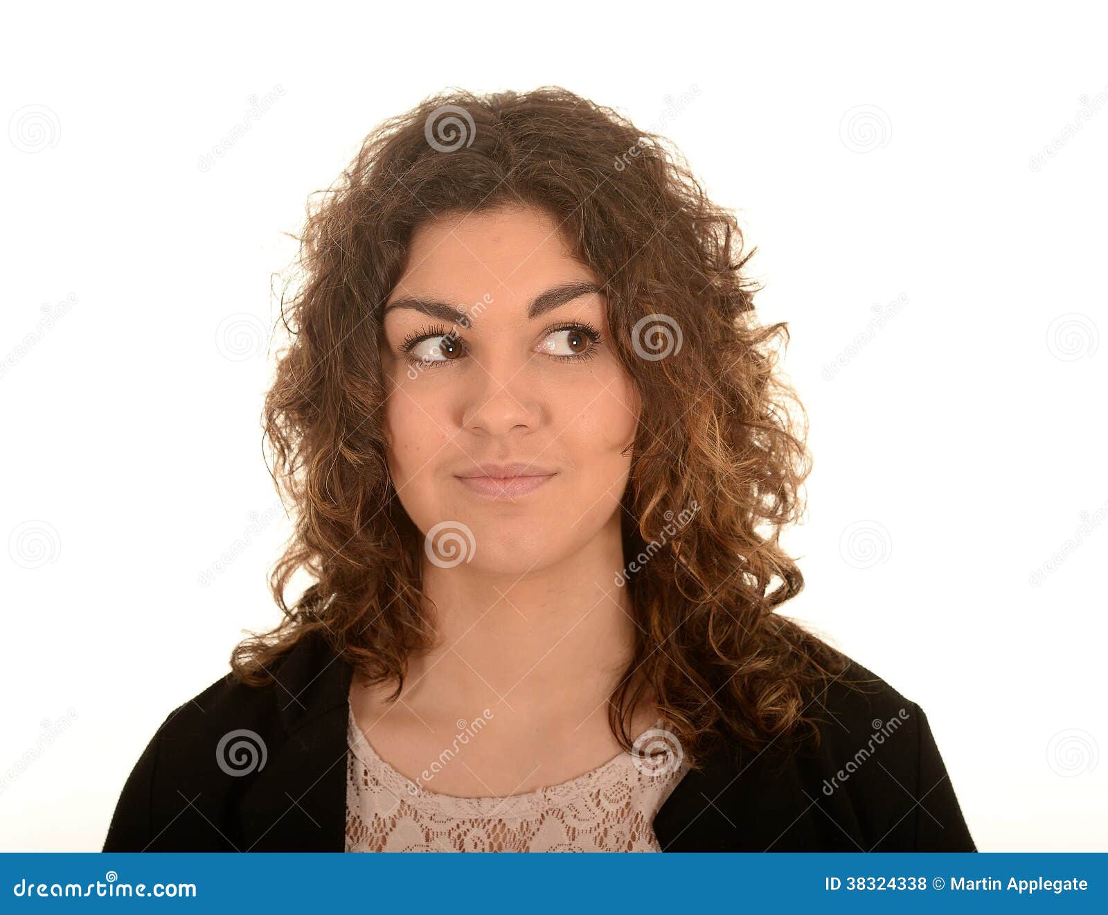 Woman looking to the side stock photo. Image of portrait - 38324338