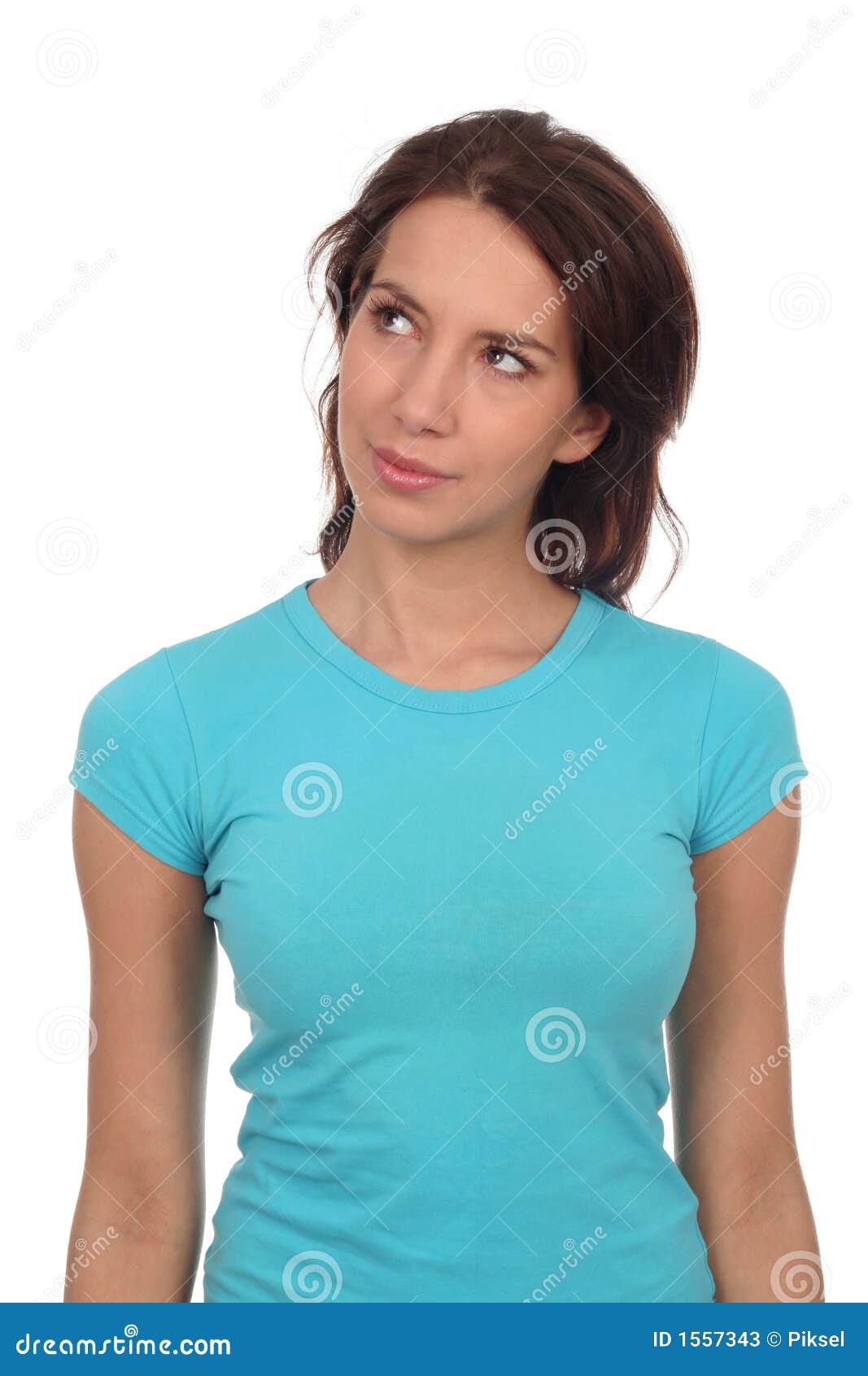 Woman looking up stock image. Image of women, shot, female - 1557343