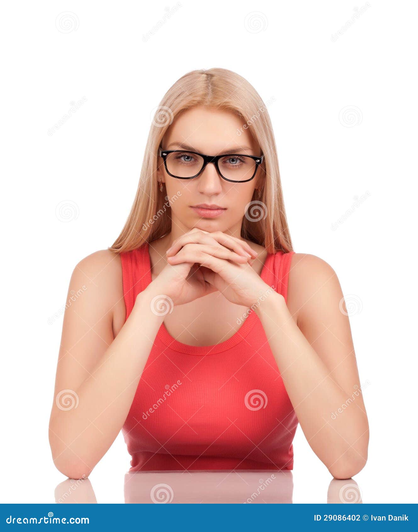 Woman looking at you stock photo. Image of blond, beauty - 29086402