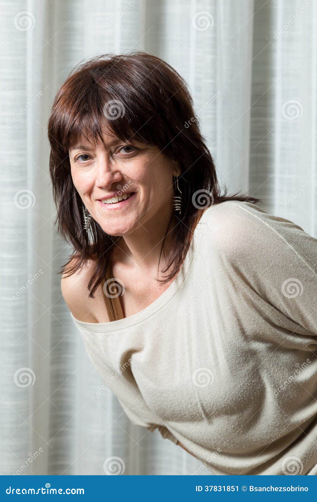 Woman looks stock image. Image of gesture, woman, female - 37831851
