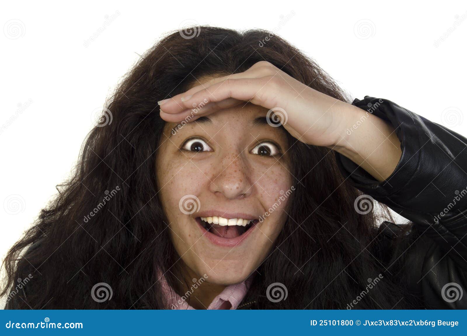 Woman Looks into the Distant Stock Photo - Image of concept, young ...