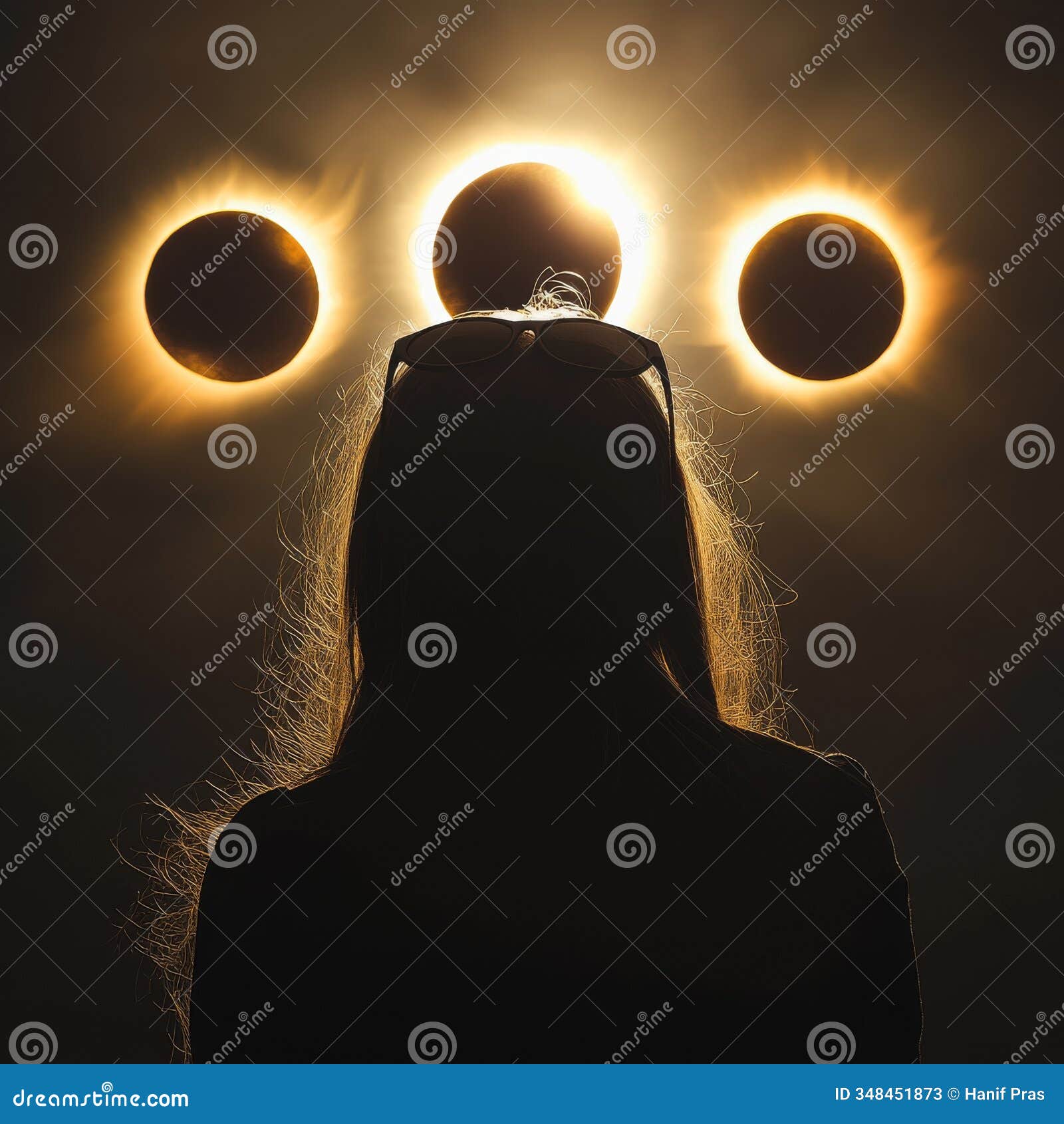 Woman Looks Through Sunglasses. Comic Book Style Imitation. Object On ...