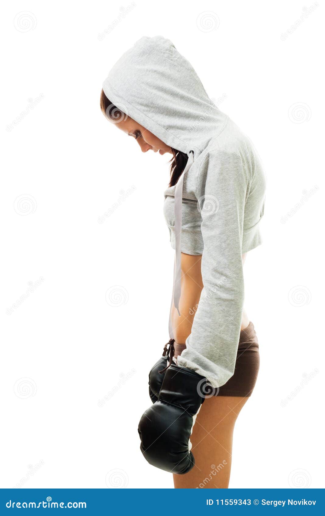 Woman loss the fight stock image. Image of adult, living - 11559343