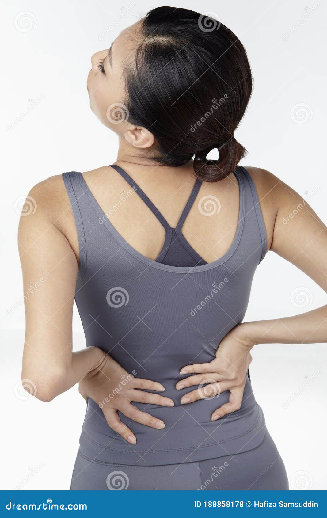 Woman with Lower Back Pain. Conceptual Image Stock Photo - Image of ...
