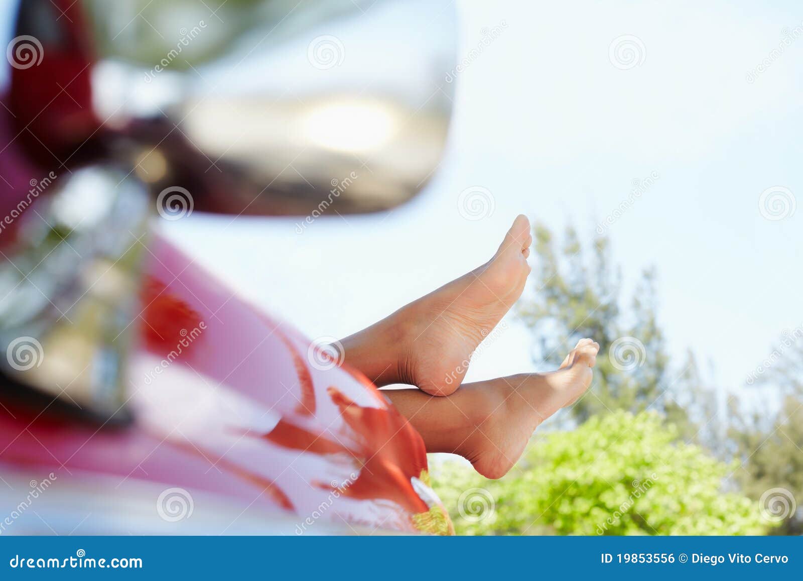 Feet Women In Cars