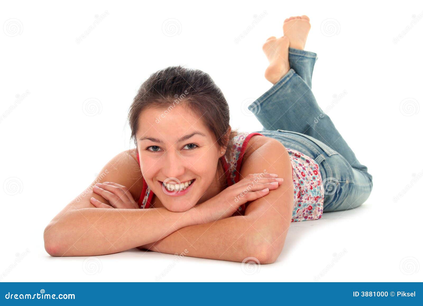 Woman lying down stock photo. Image of women, teenager - 3881000