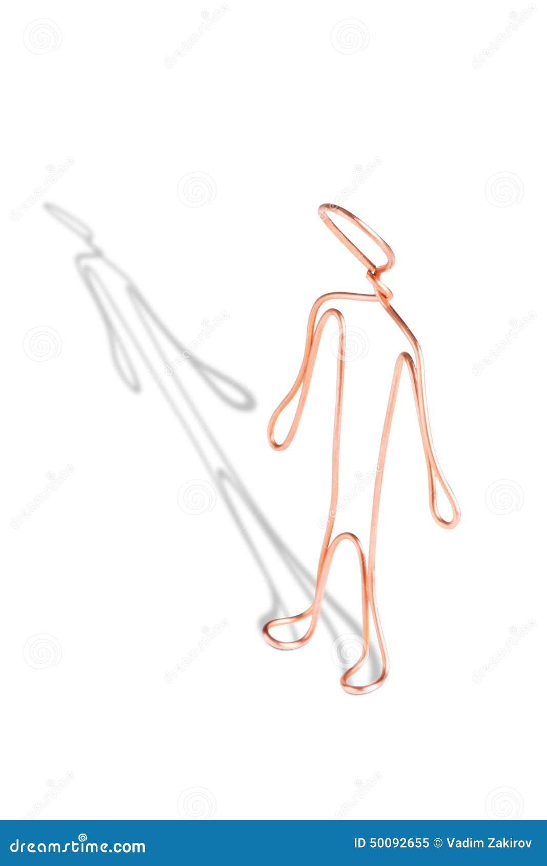 Woman Made from Copper Wire Stock Image - Image of male, concept: 50092655