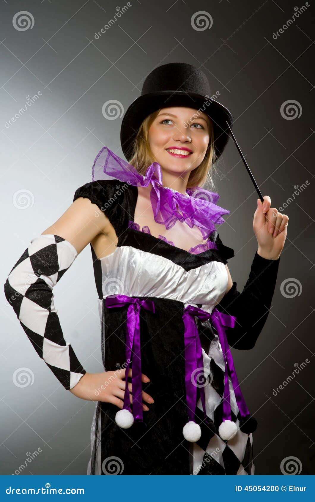 Woman Magician Doing Her Tricks Stock Photo - Image of illusionist ...