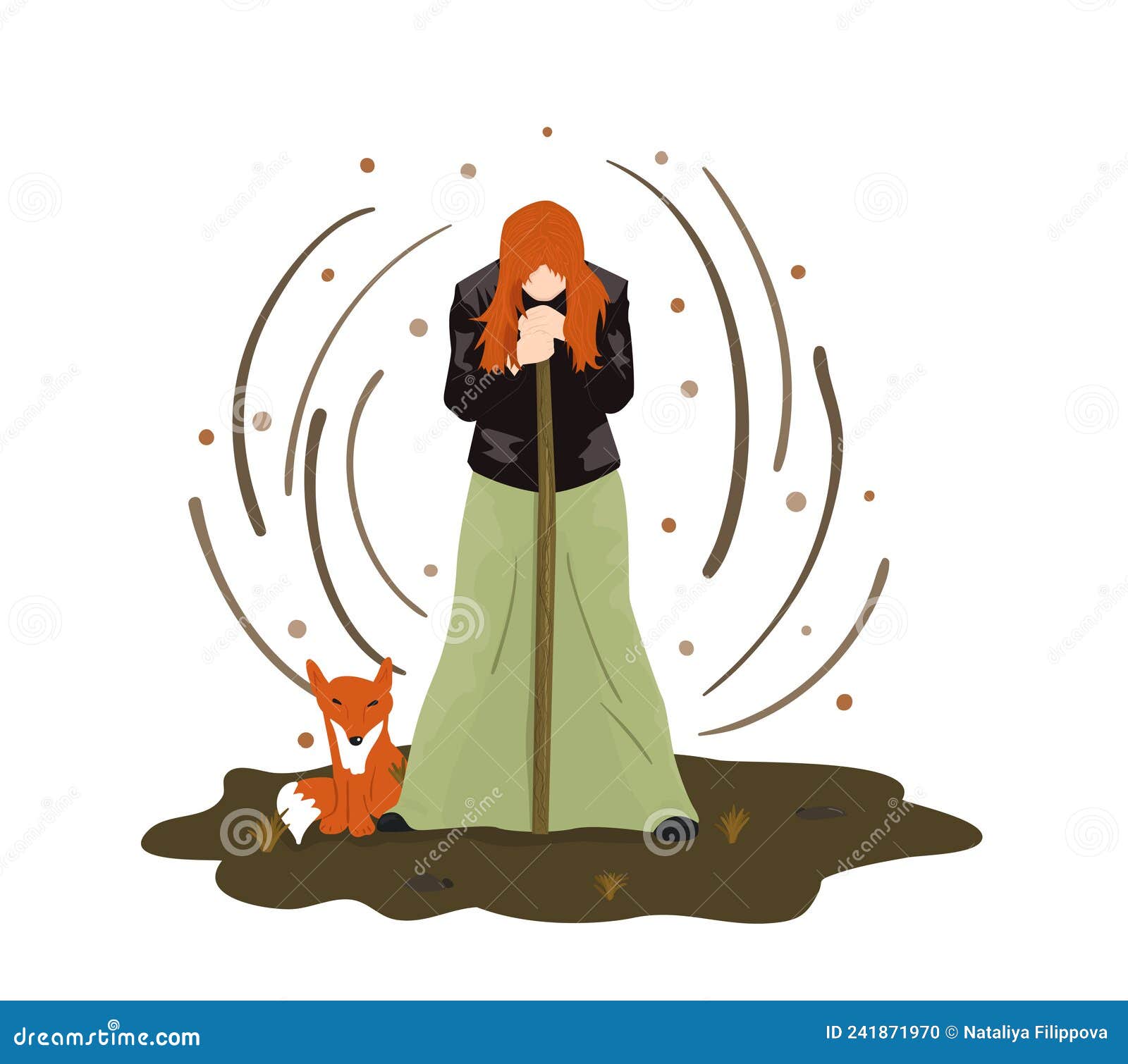 Woman Magician Summon Rabbit From Her Hat Cartoon Vector ...