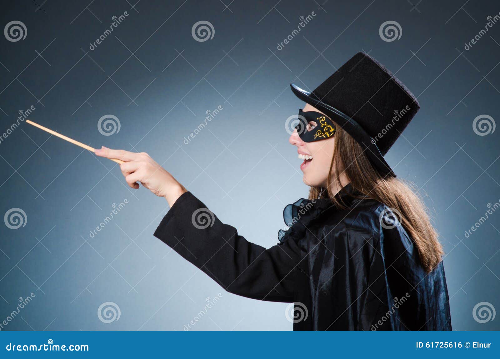 The Woman Magician in Funny Concept Stock Photo - Image of magician ...