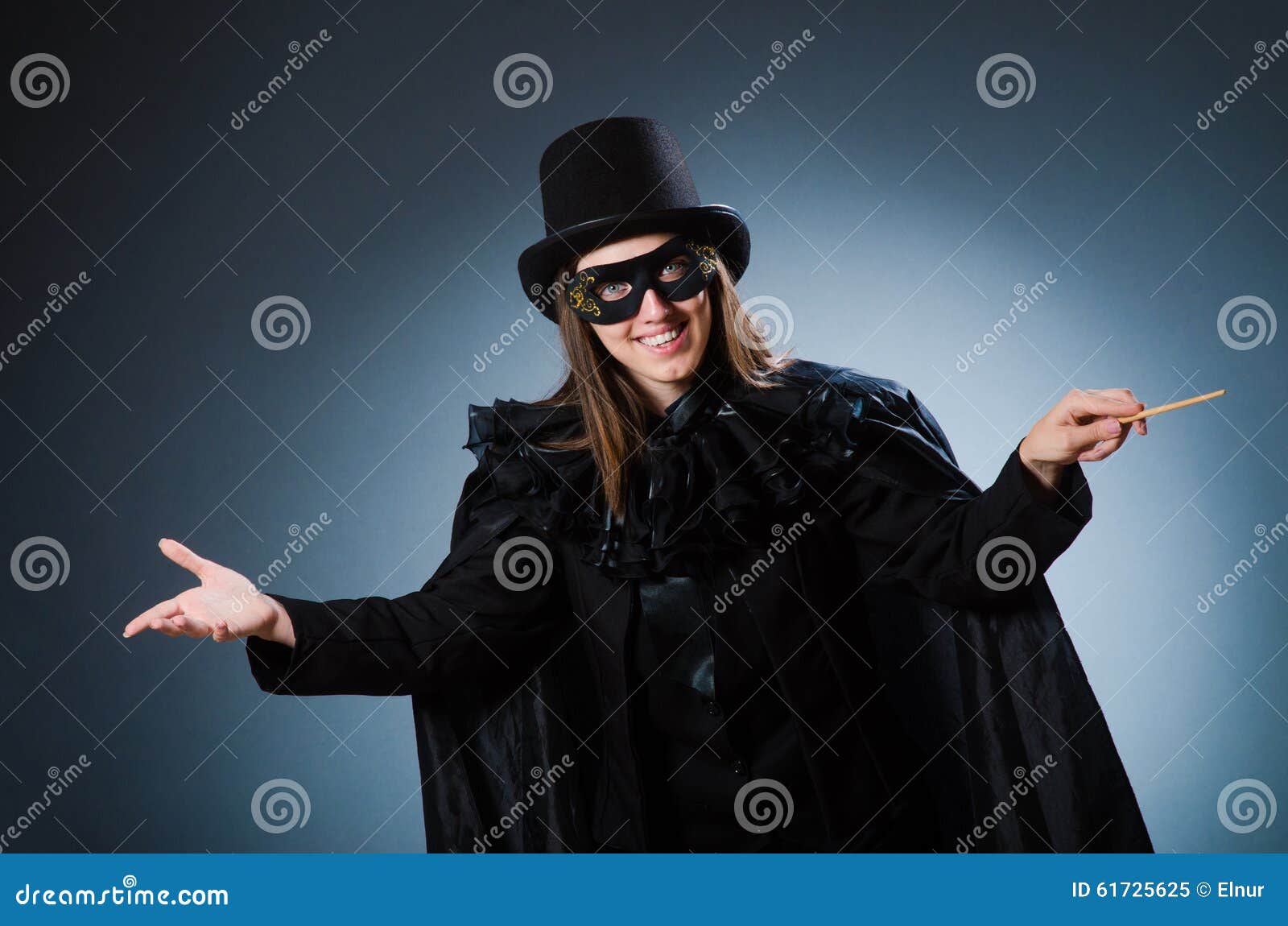 The Woman Magician in Funny Concept Stock Image - Image of abracadabra ...