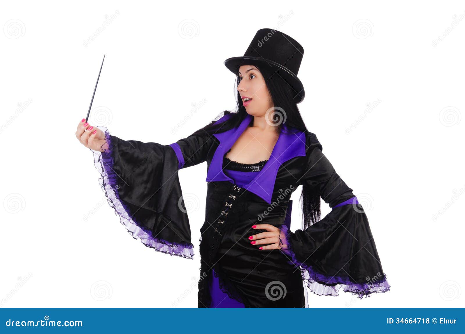 Woman magician stock photo. Image of artist, female, magician - 34664718