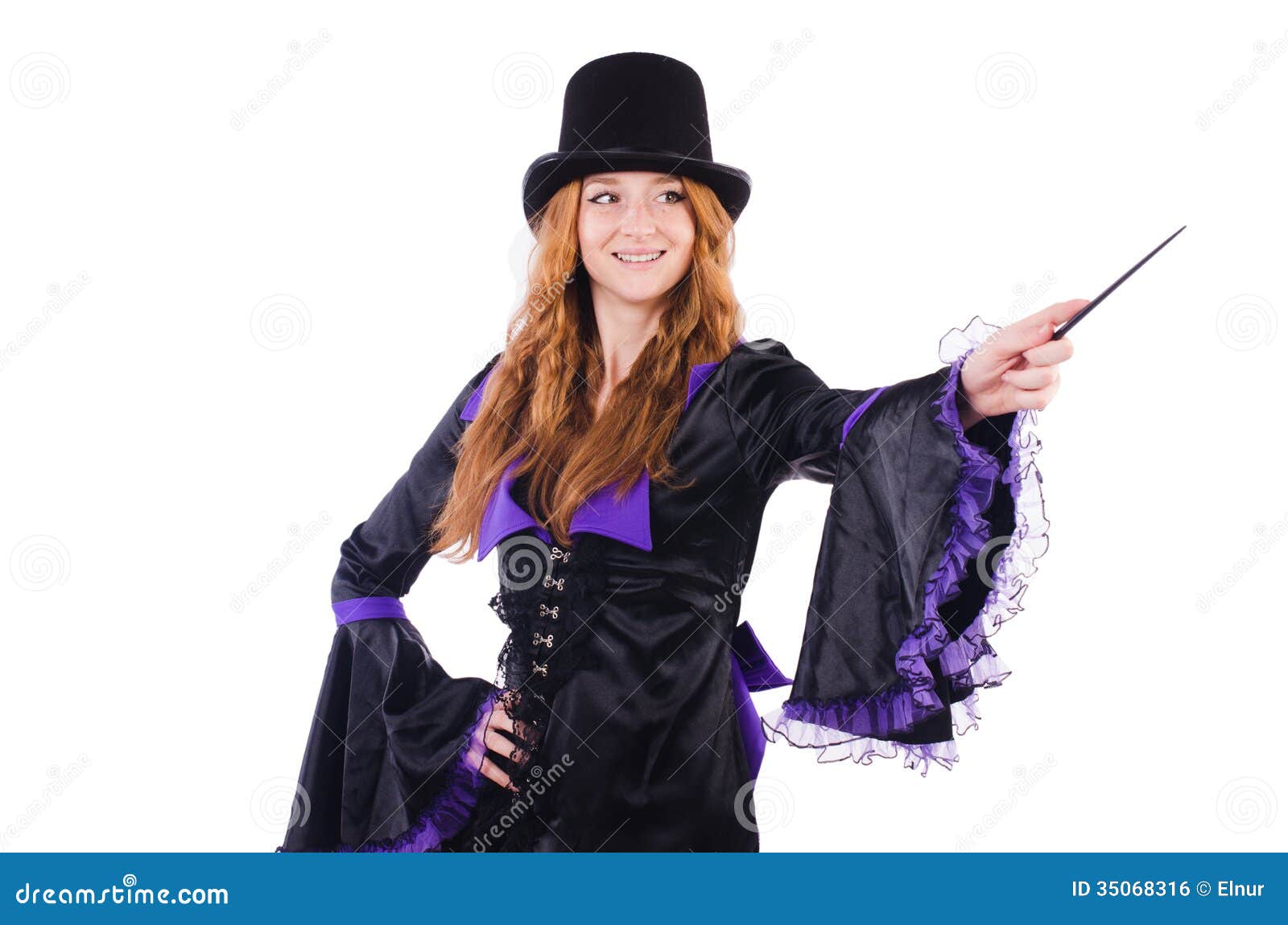 Woman magician stock photo. Image of shot, caucasian - 35068316