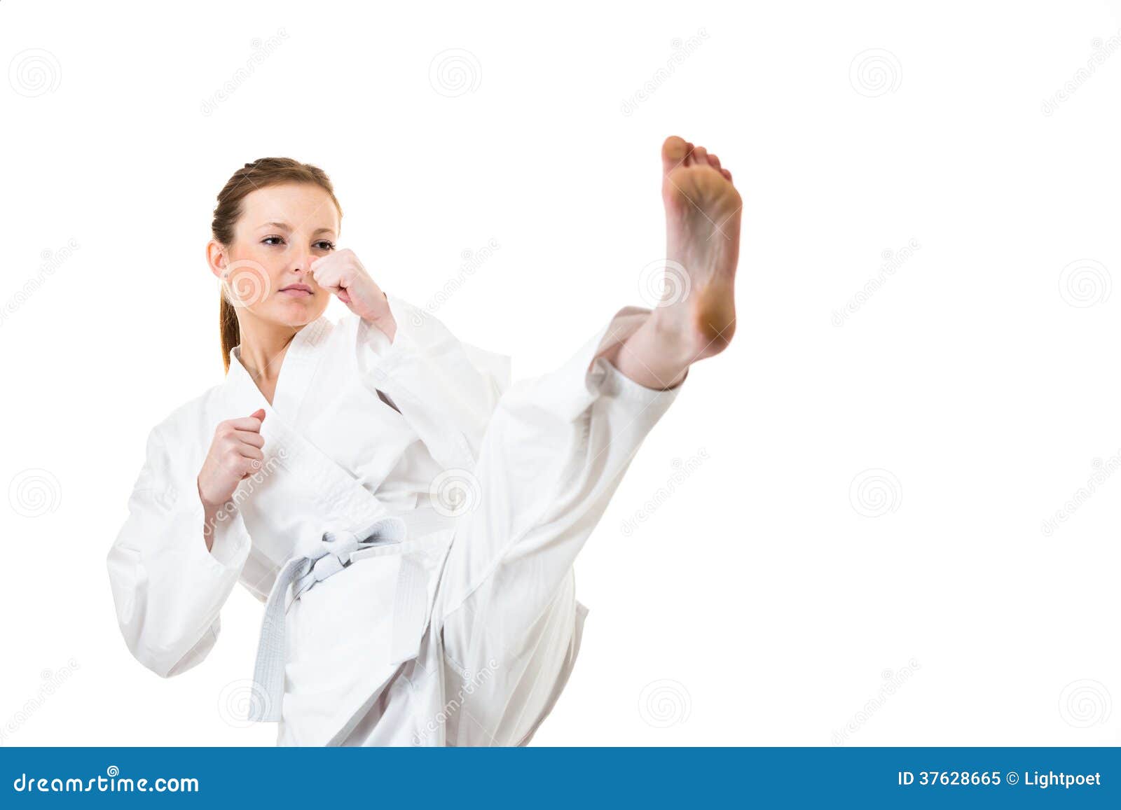 Karate Kick Woman