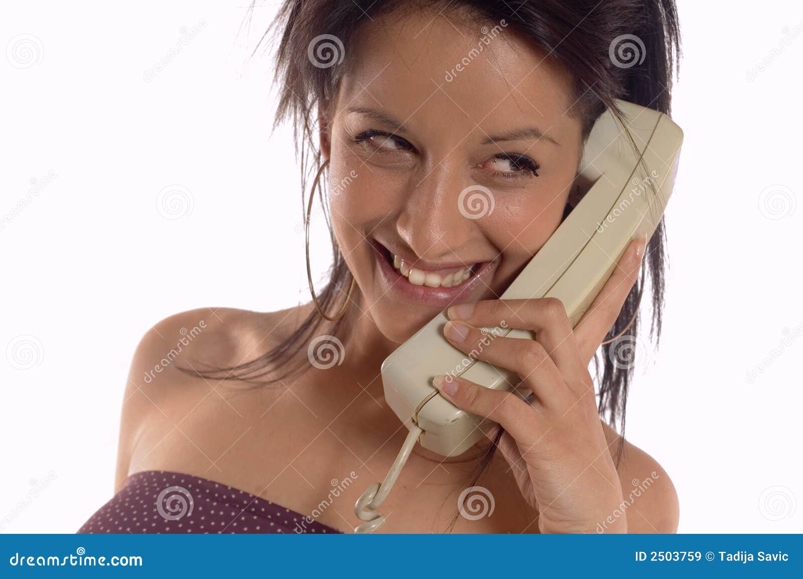 Woman making call stock image. Image of caucasian, calling - 2503759