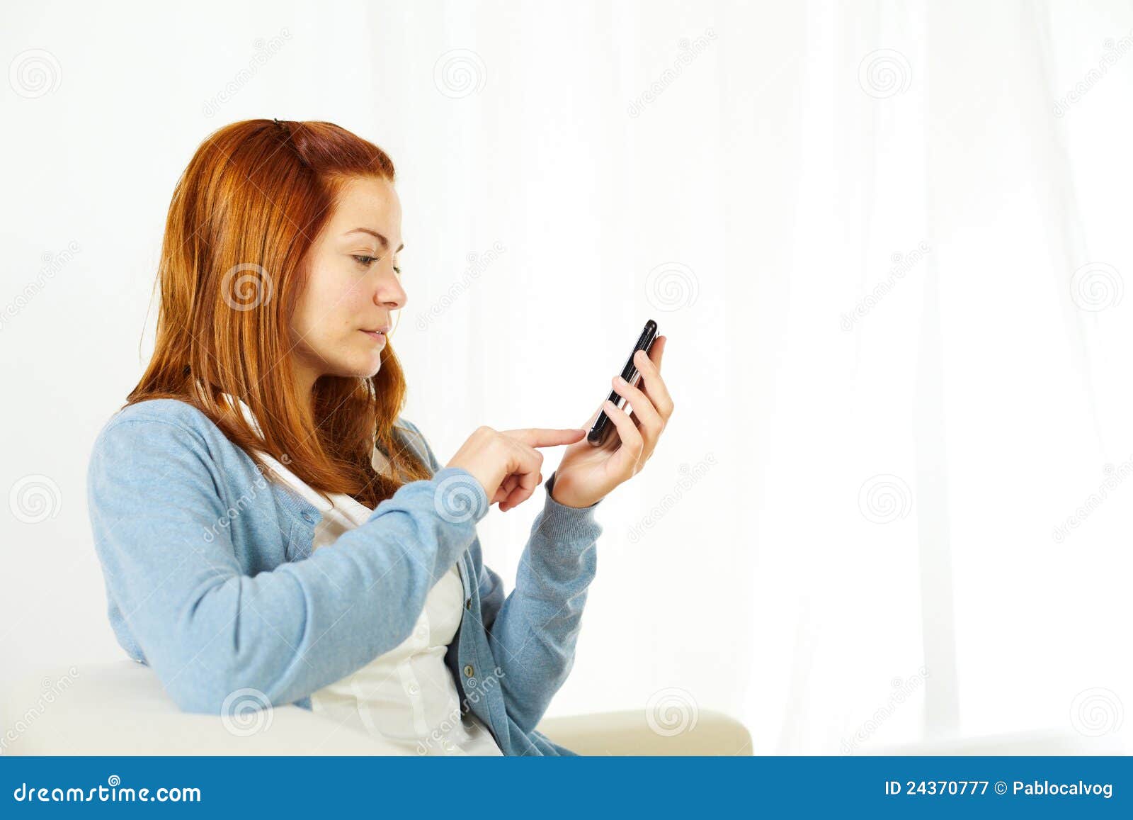 Woman Making a Call on Cellphone Stock Image - Image of life, carefree ...