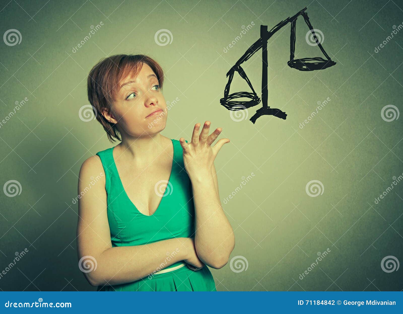 Woman making the choice stock photo. Image of caucasian - 71184842