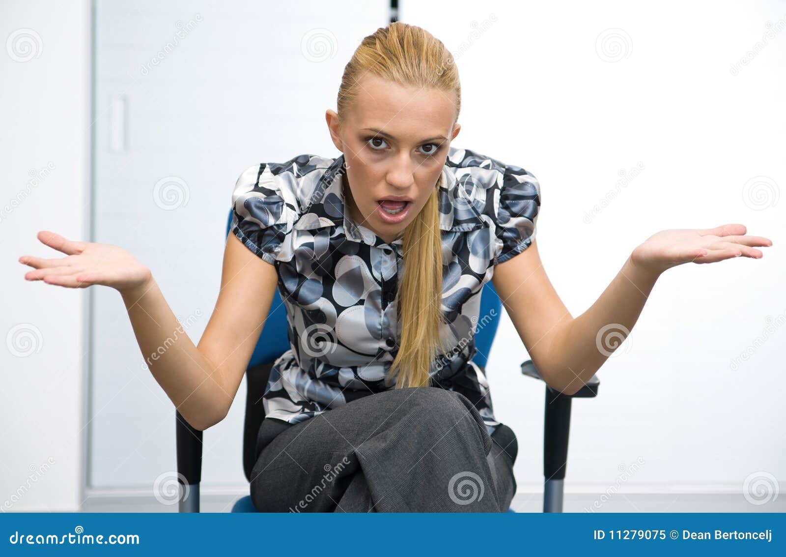 Woman making expression stock image. Image of secretary - 11279075