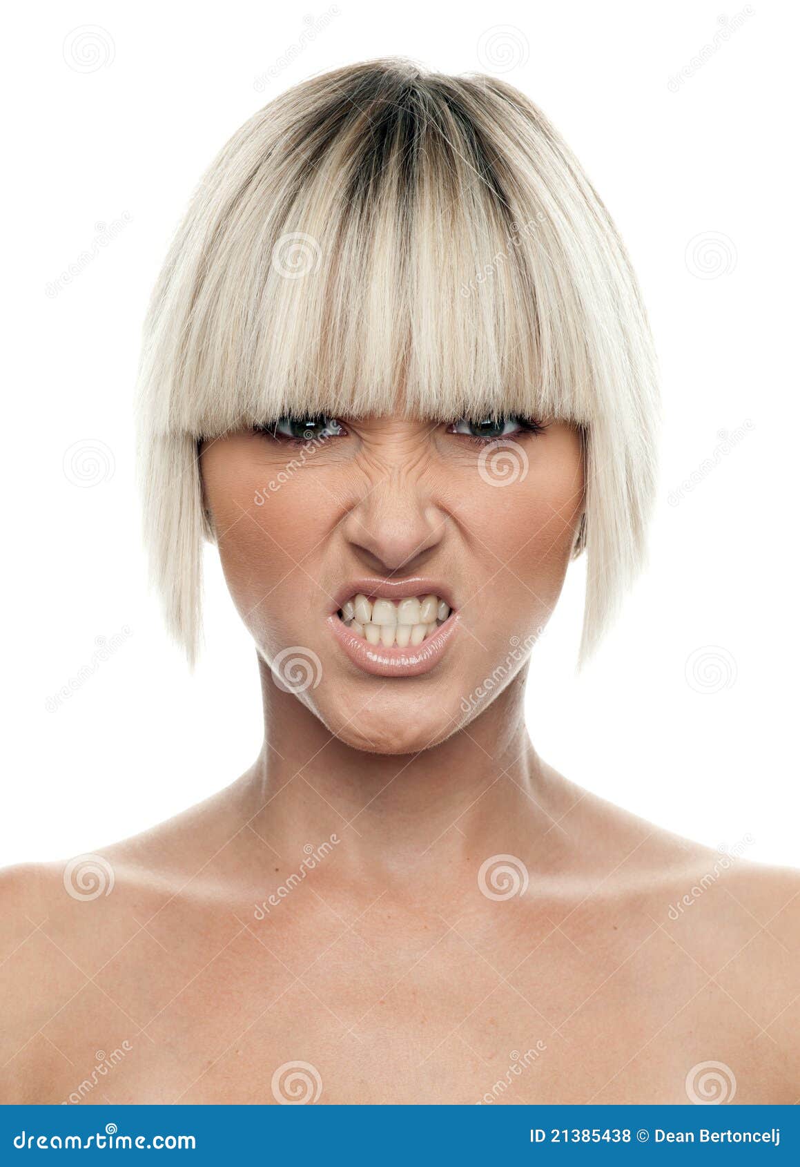 Woman making expression stock photo. Image of attractive - 21385438