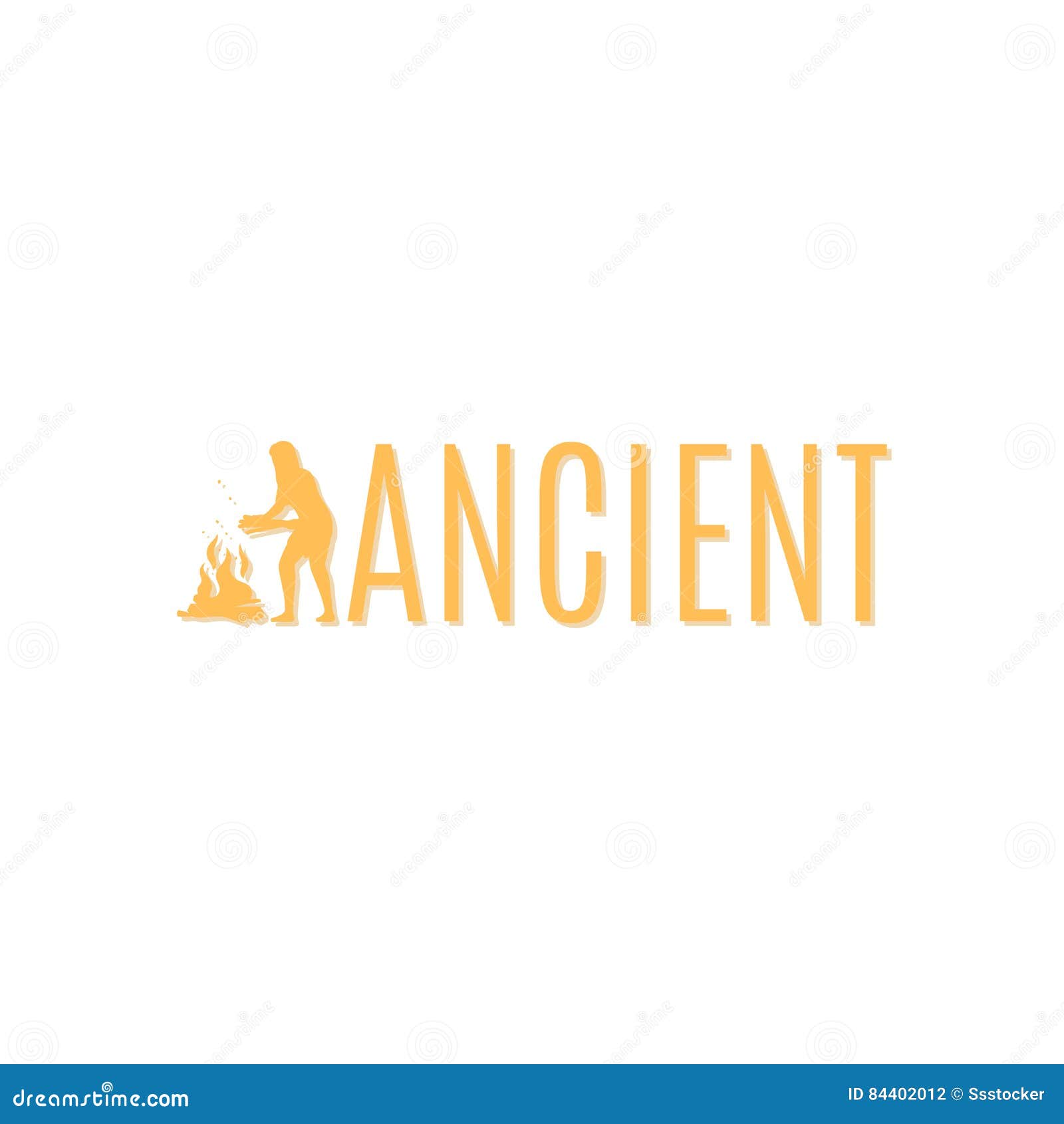 Ancient Men Making Fire In Cave Cartoon Vector | CartoonDealer.com ...