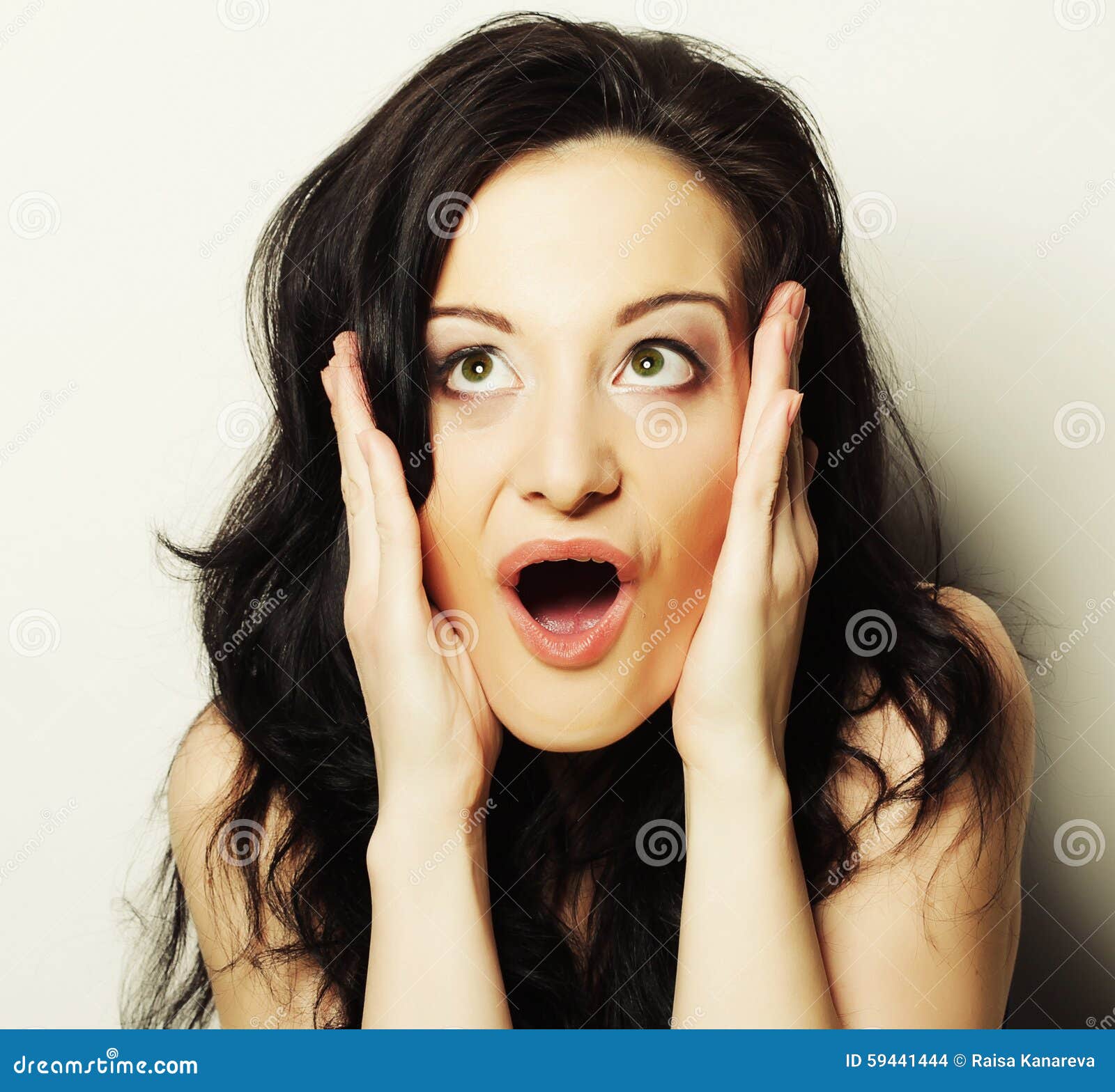 Woman making a funny face stock photo. Image of laughs - 59441444