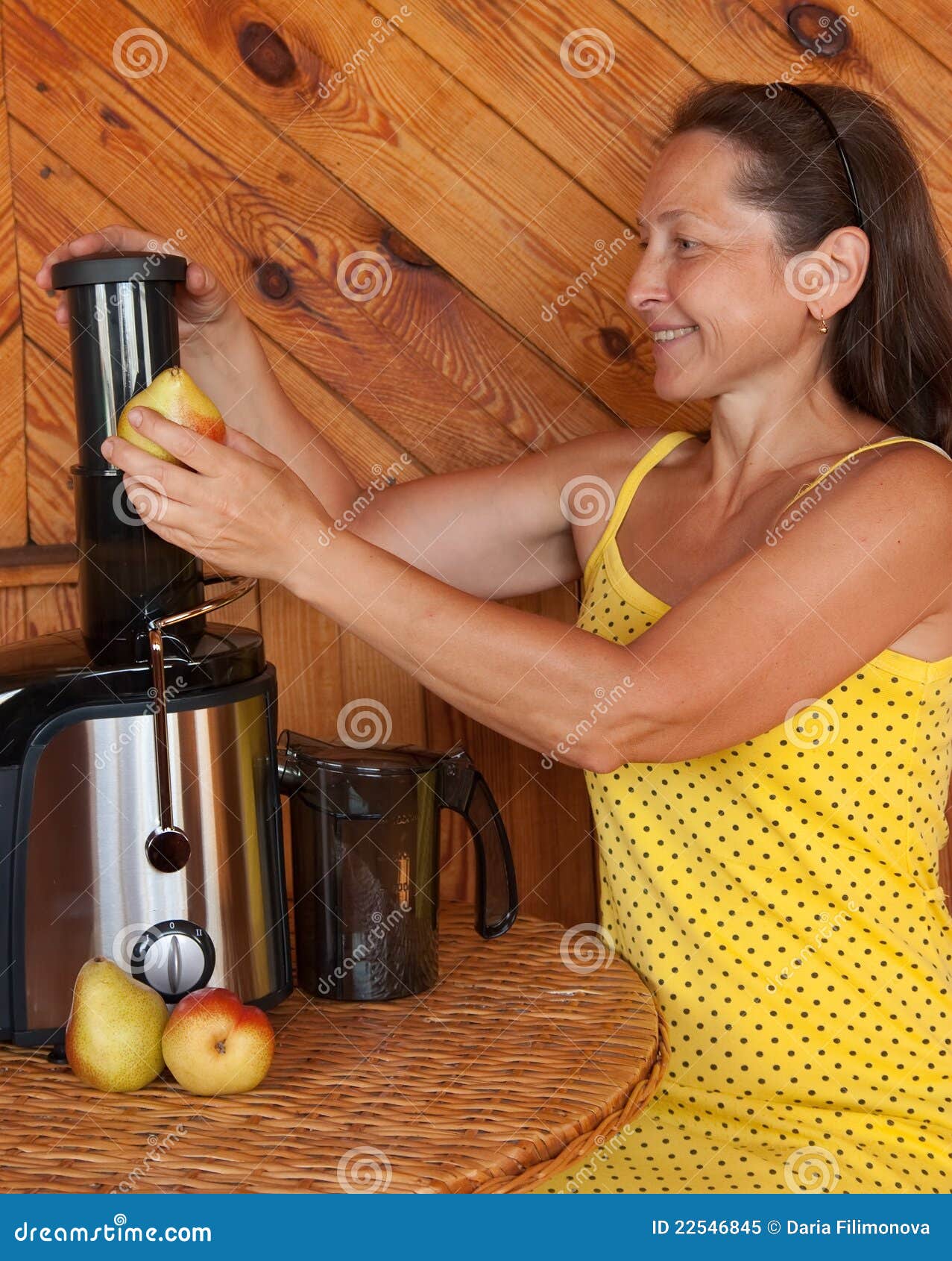 Woman making juice stock image. Image of fresh, happy - 22546845