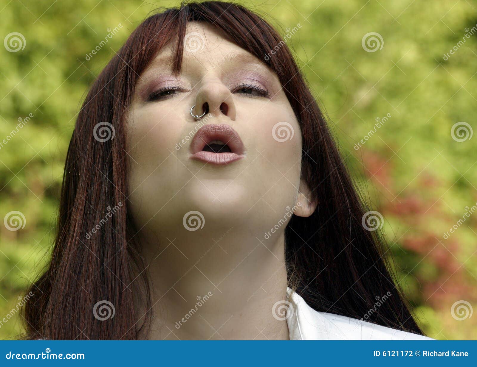 Woman Making an O with Her Mouth Stock Photo - Image of adult, faces ...