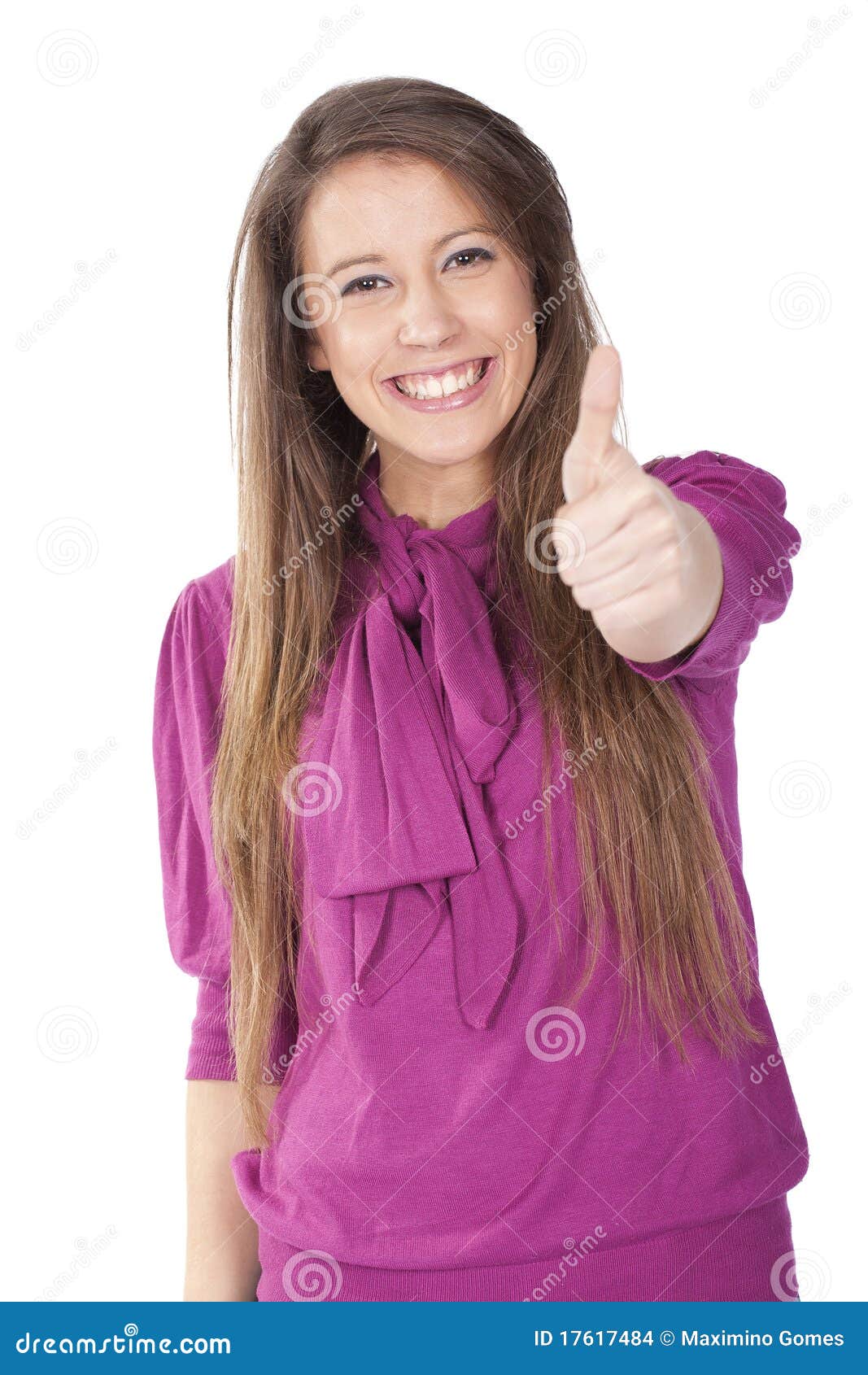 Woman Making Ok Sign with a Smile Stock Photo - Image of gesturing ...