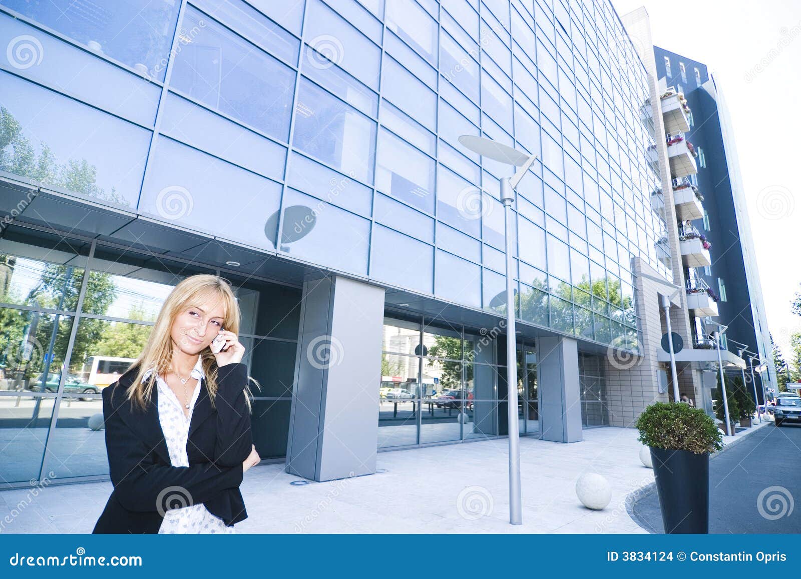 Woman Making Phone Call Outside Stock Photo - Image of confidence ...