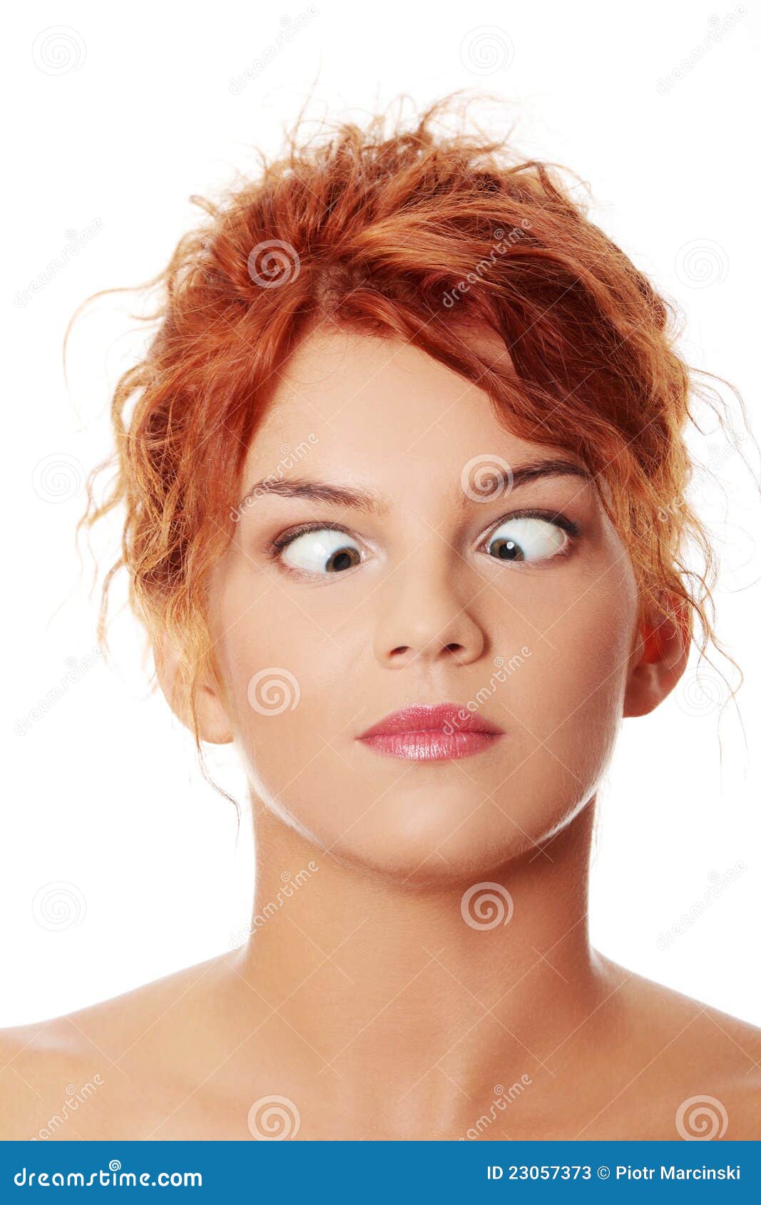 Woman making squint stock image. Image of gesture, color - 23057373