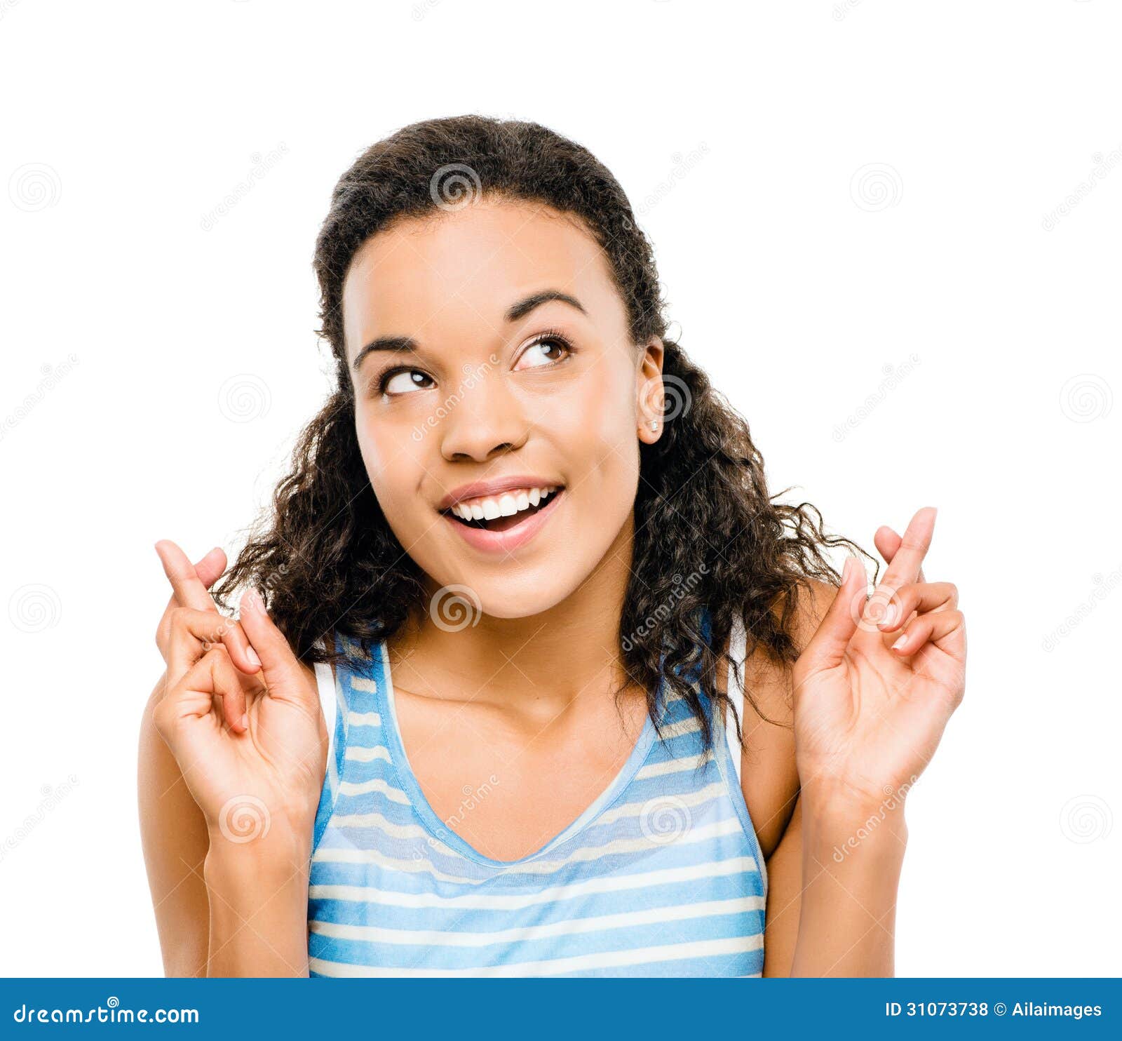 Woman making a wish stock photo. Image of individuality - 31073738