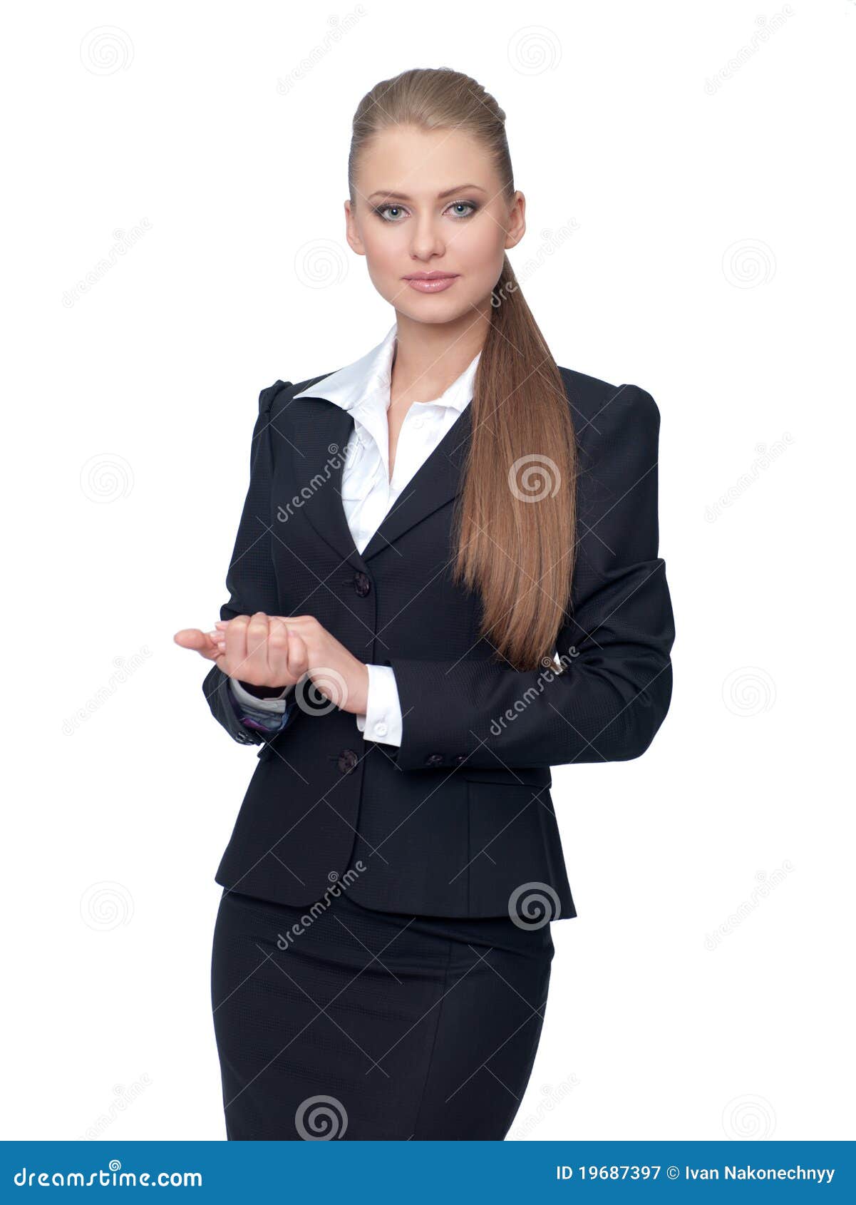 Woman Manager In A Suit Royalty-Free Stock Photography | CartoonDealer ...