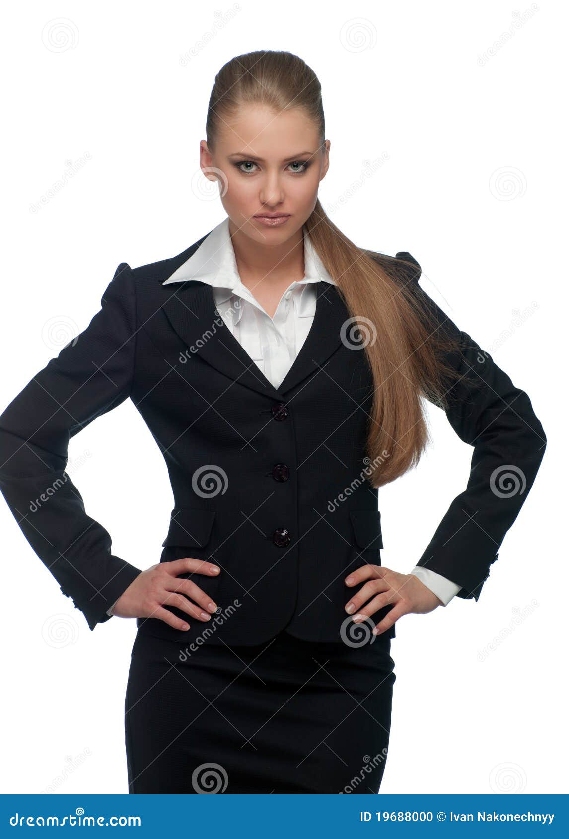 Woman manager in a suit stock photo. Image of display - 19688000