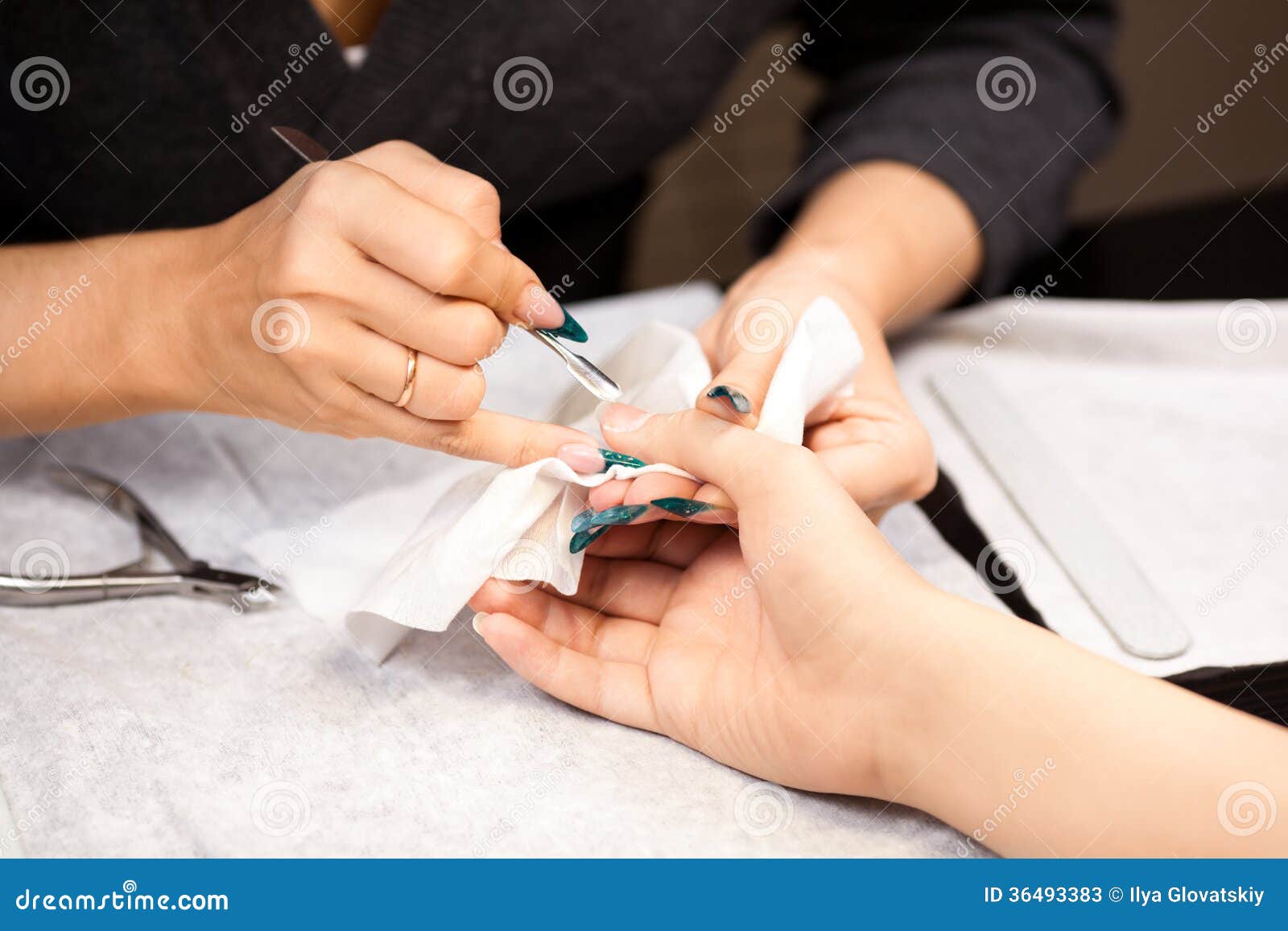 Woman at manicure stock image. Image of lifestyle, healthy - 36493383