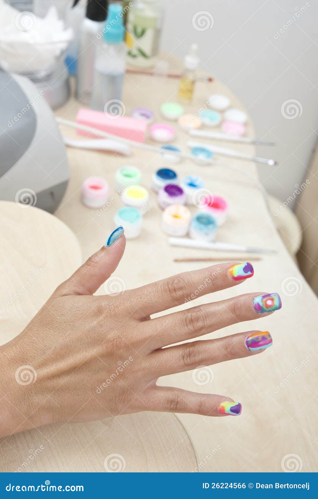 Woman manicured hand stock photo. Image of file, salon - 26224566