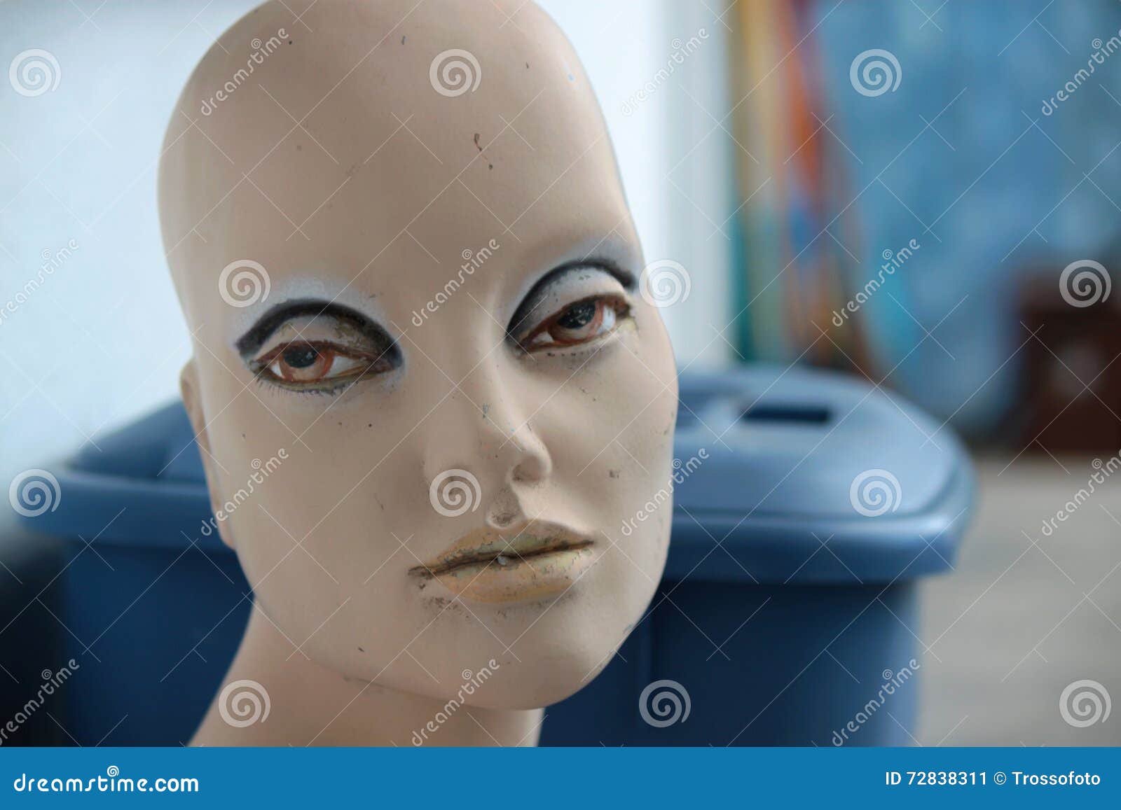 Woman mannequin stock image. Image of sculpture, makeup - 72838311