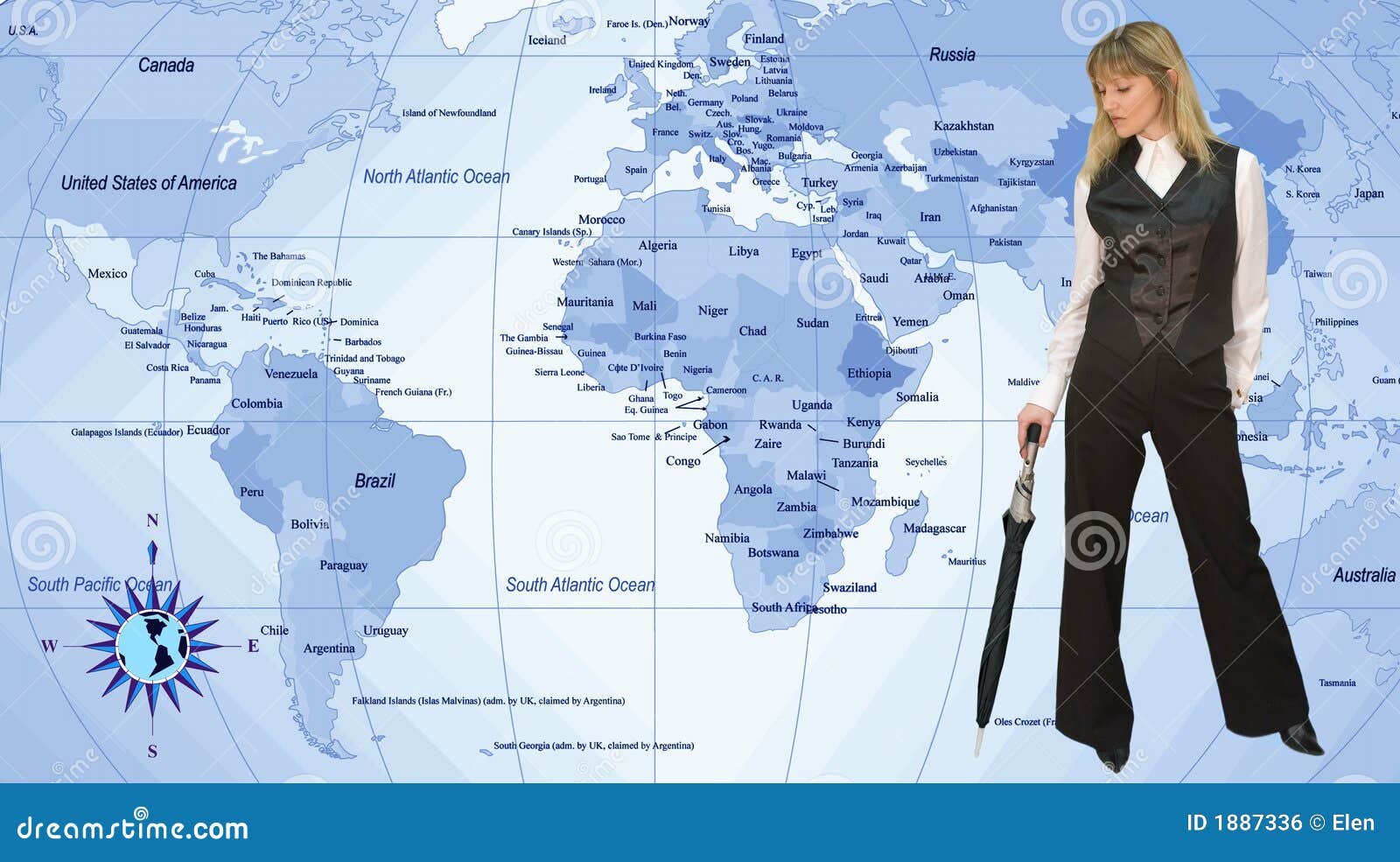 Woman and maps stock photo. Image of america, travel, tourism - 1887336