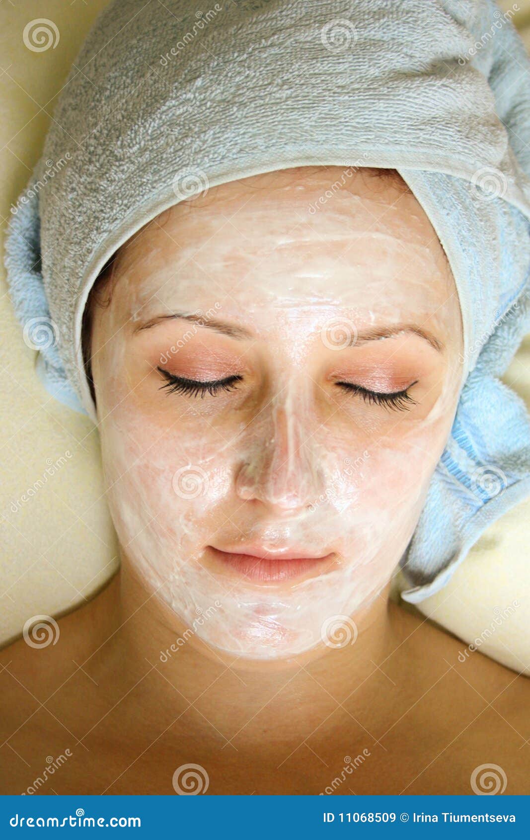 Woman with mask stock image. Image of brush, beautiful - 11068509