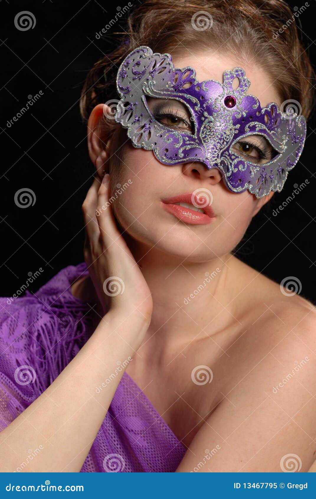 Woman in mask stock image. Image of fashion, masque, gorgeous - 13467795