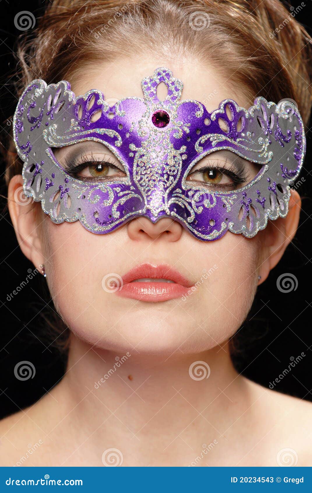 Woman in mask stock image. Image of glamour, fashionable - 20234543