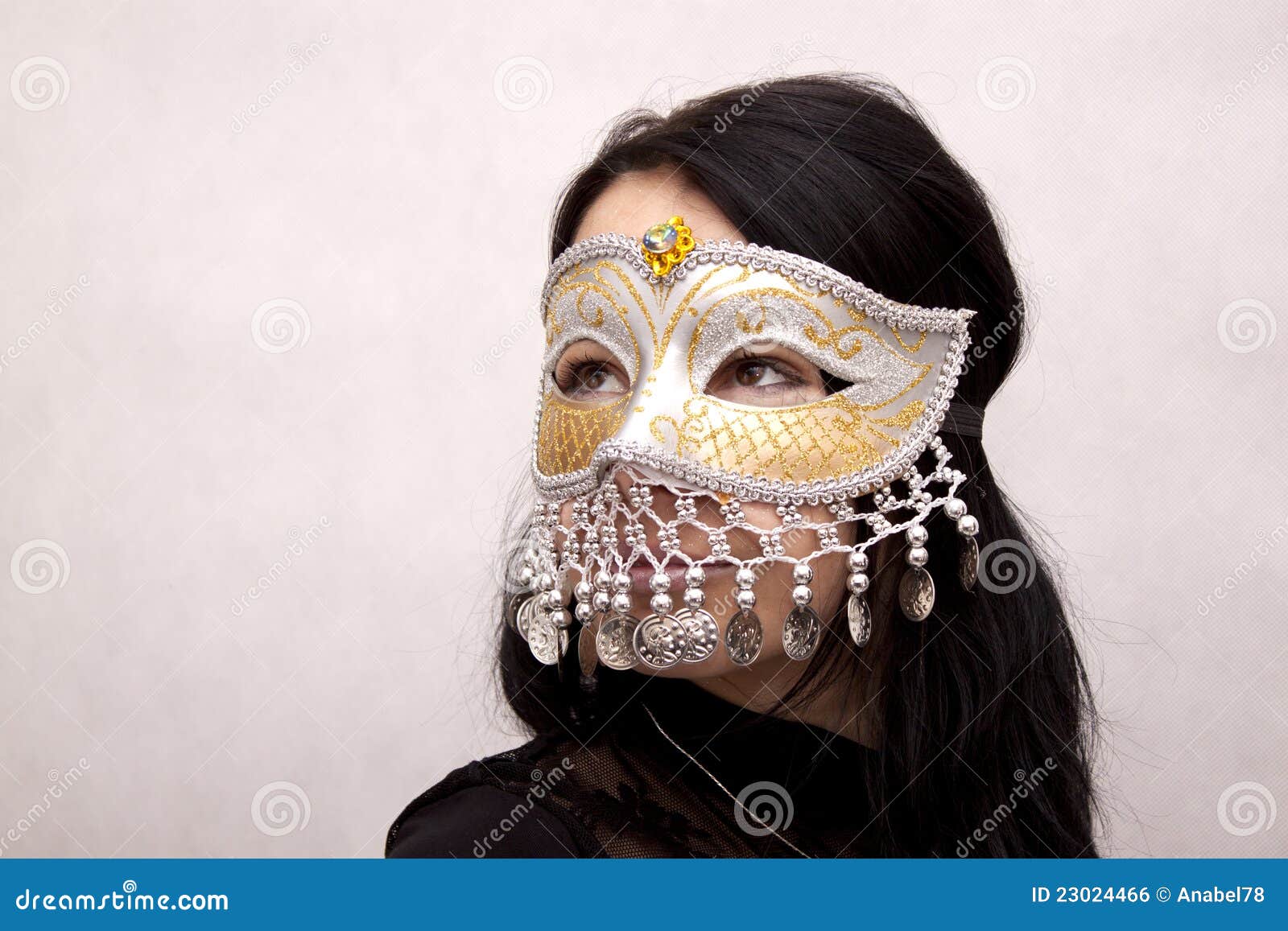 Woman in mask stock photo. Image of beautiful, face, purple - 23024466