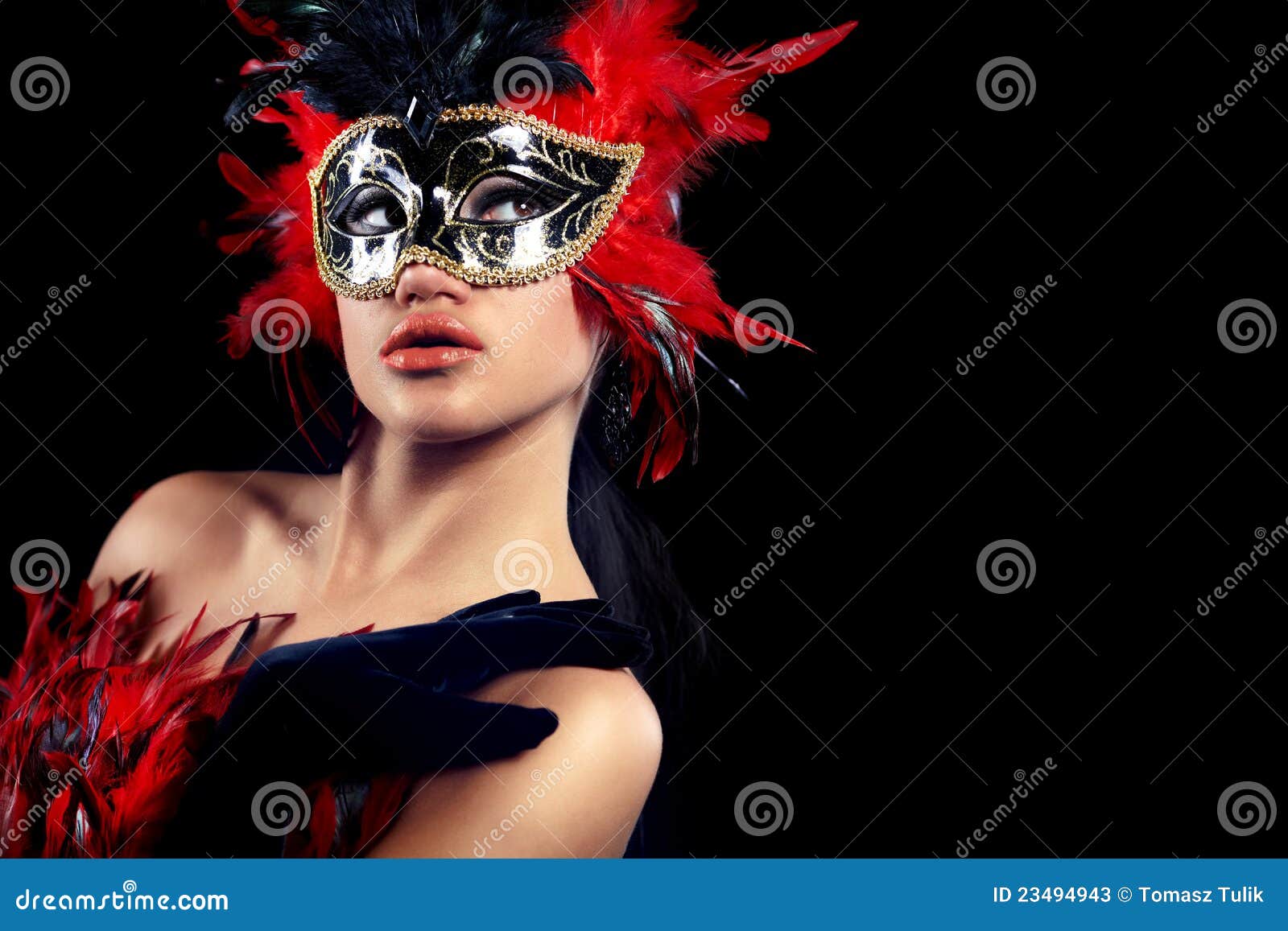 Woman with mask stock image. Image of eyes, makeup, fashionable - 23494943