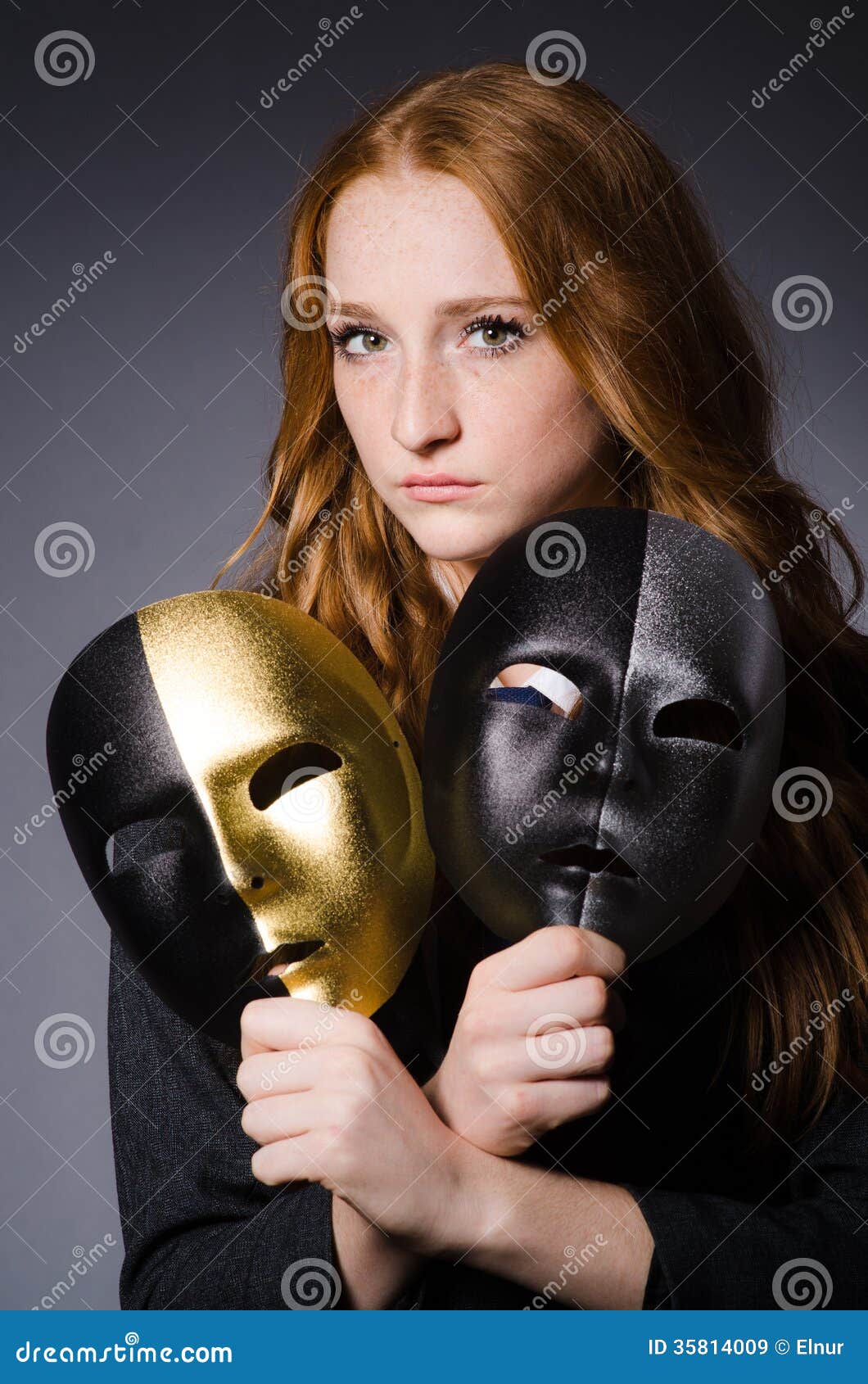 Woman with mask stock image. Image of espionage, impostor - 35814009