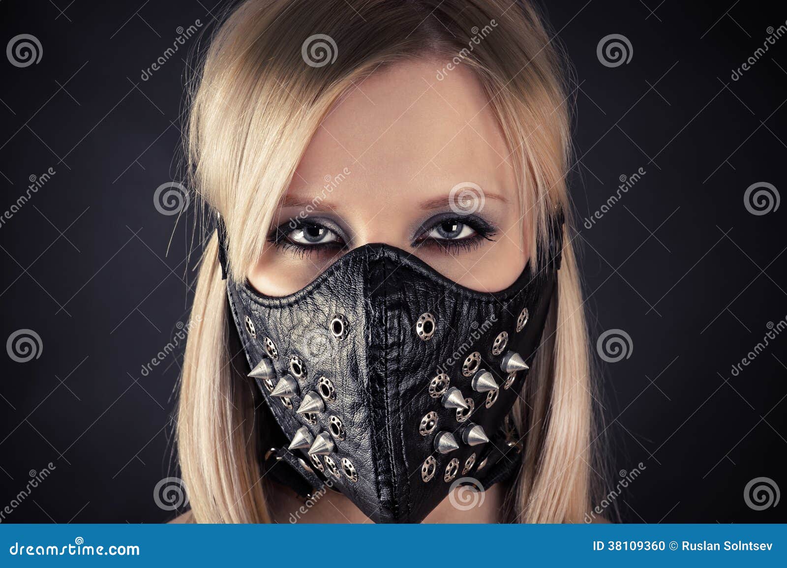 Woman in a Mask with Spikes Stock Photo - Image of perfect, fashionable ...