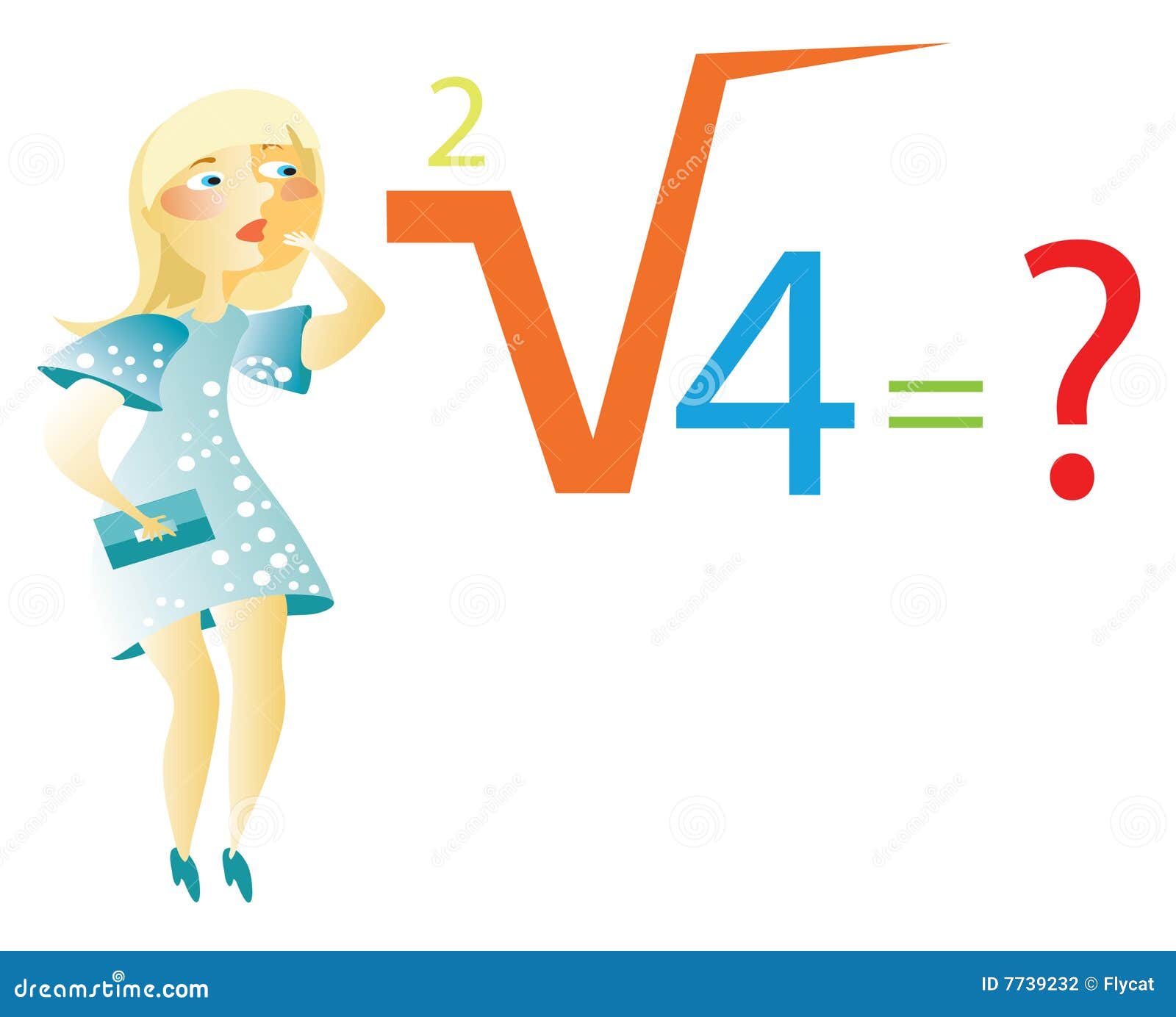 Woman and Mathematical Formula Stock Vector - Illustration of ...