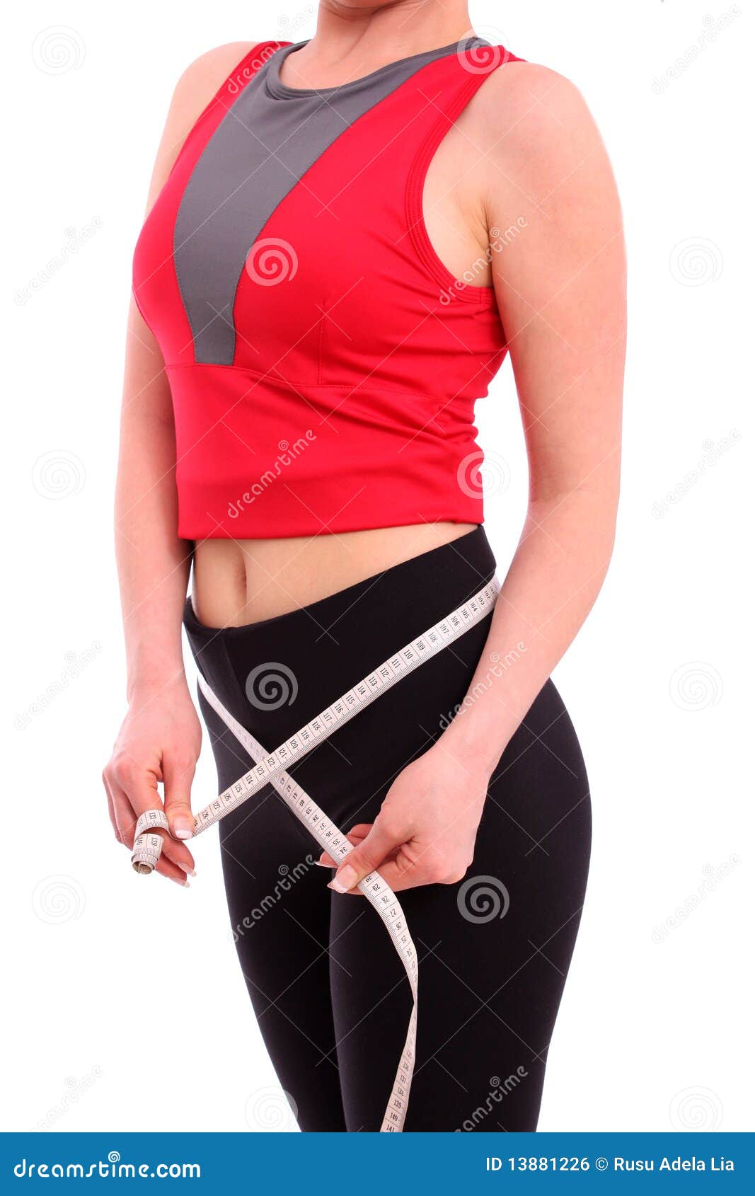 Woman Measuring Perfect Shape Stock Photo - Image of dating, energy ...