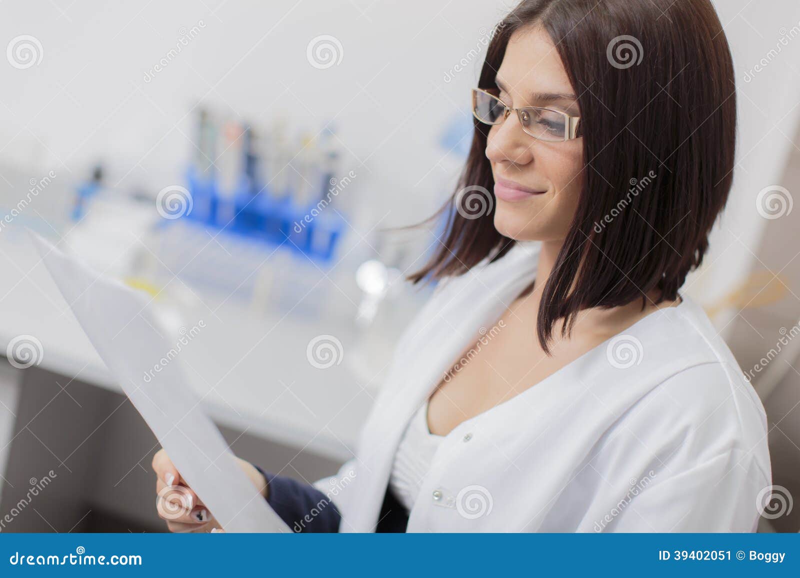 Woman in the Medical Laboratory Stock Image - Image of biotechnology ...