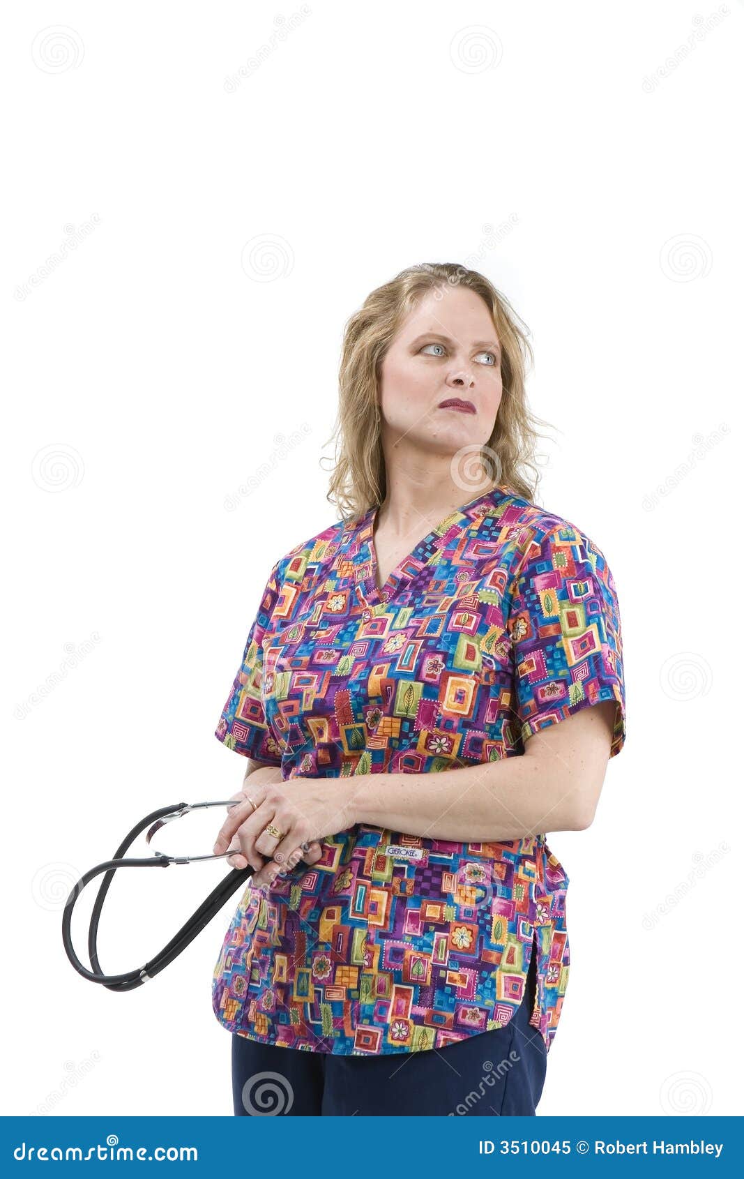 Woman in Medical Scrubs stock image. Image of female, woman - 3510045