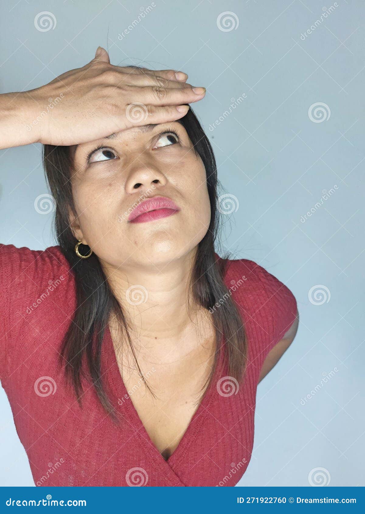 A Woman and Memory Loss Isolated Stock Photo - Image of fail ...