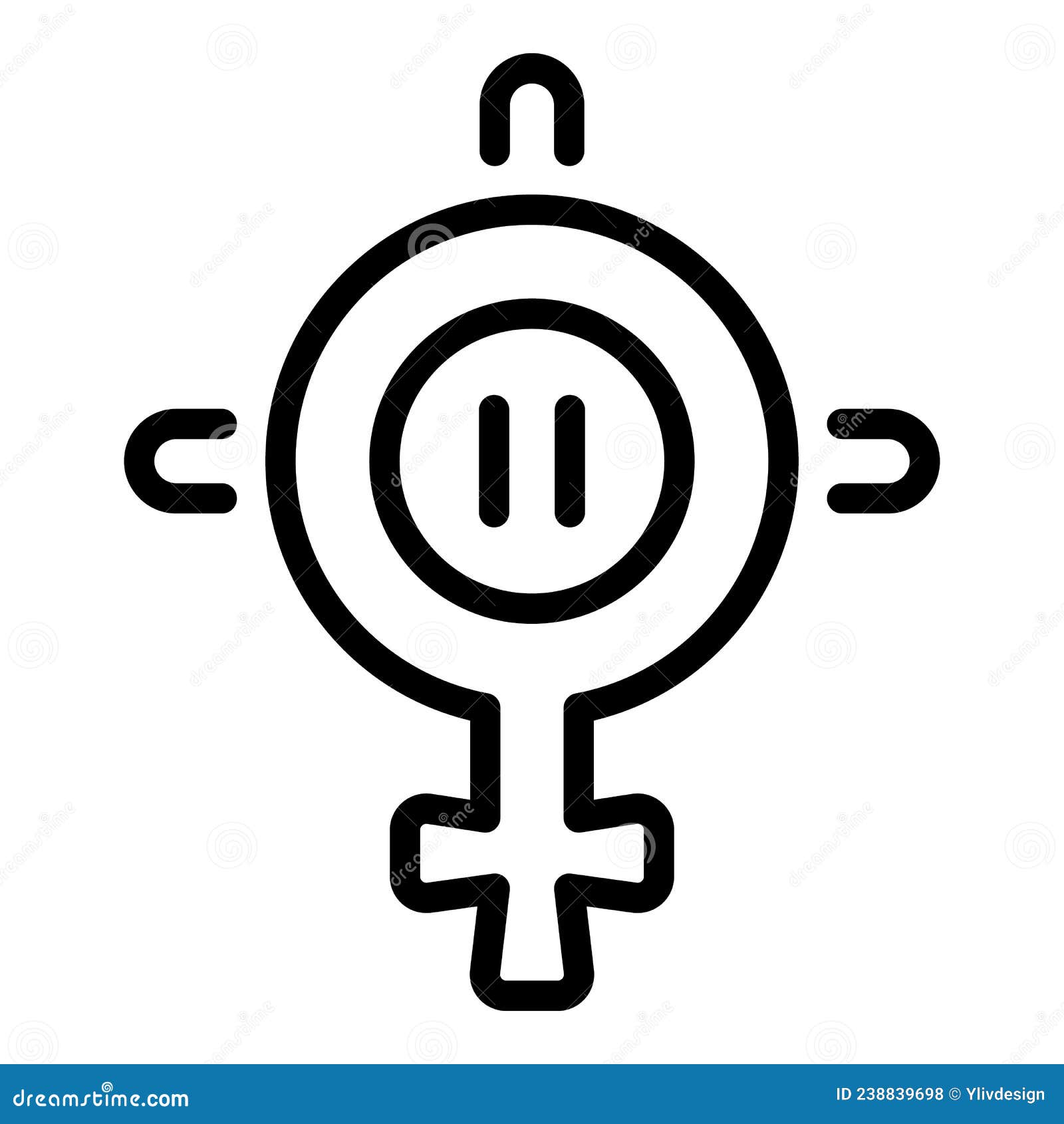 Woman Menopause Icon Outline Vector Hormone Health Stock Vector